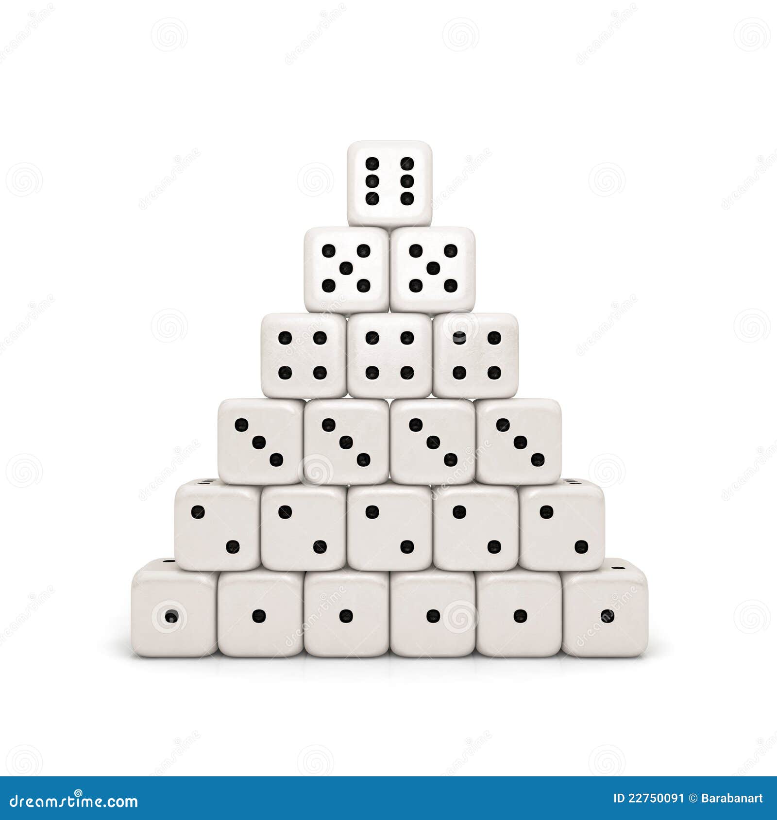 Pyramid Of Dice Royalty-Free Stock Photo | CartoonDealer.com #4889877