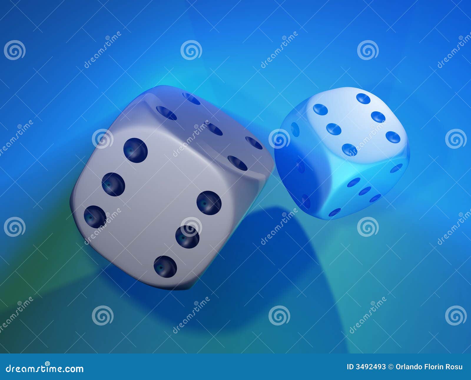 Dice 7 stock illustration. Illustration of movement, chance - 3492493