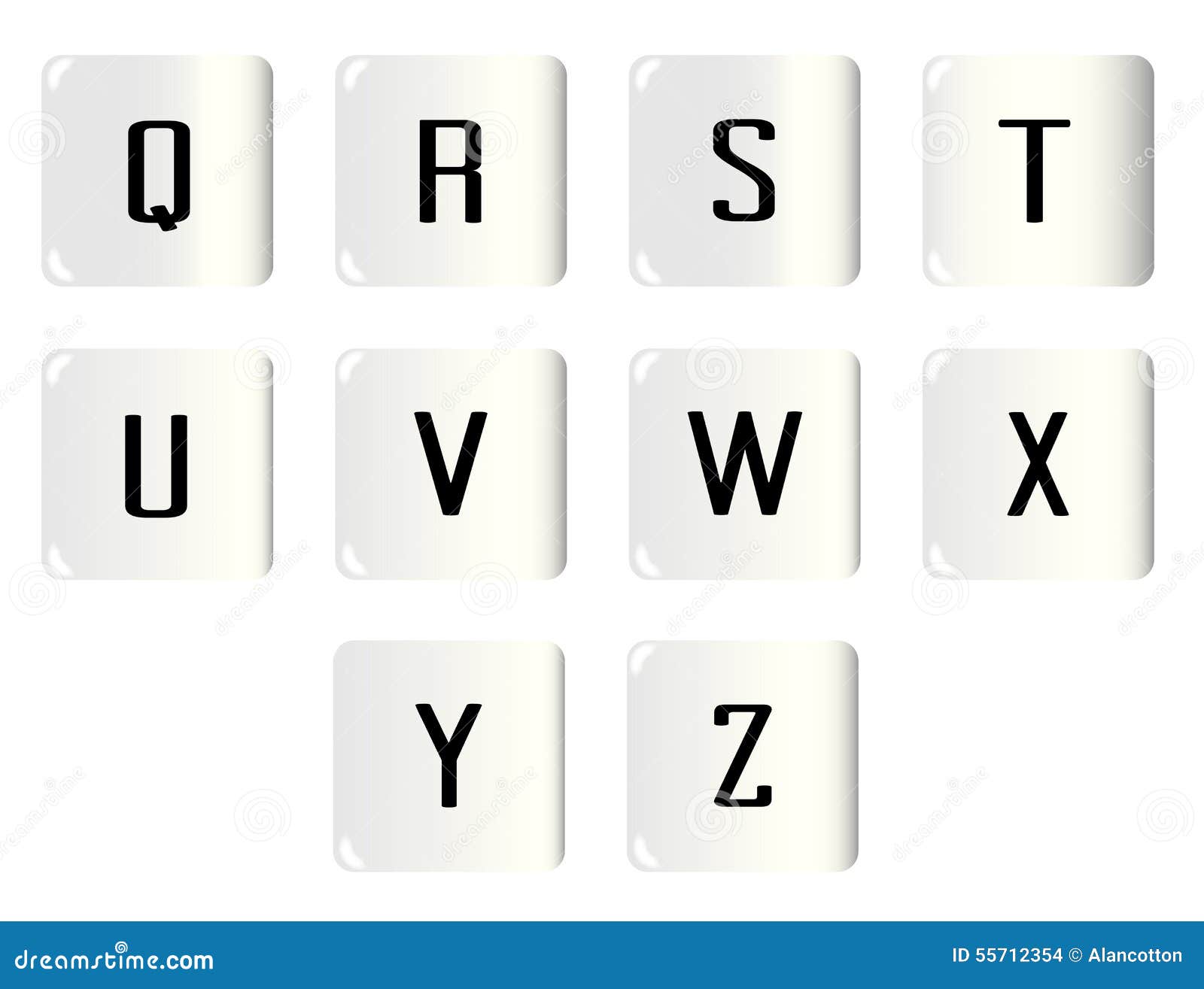 Dice Alphabet Q to Z stock illustration. Illustration of artwork - 55712354