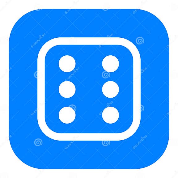 Dice and app icon stock vector. Illustration of graphic - 241847317