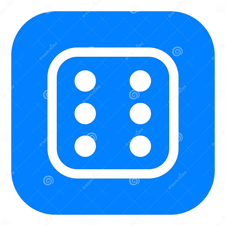 Dice and app icon stock vector. Illustration of graphic - 241847317