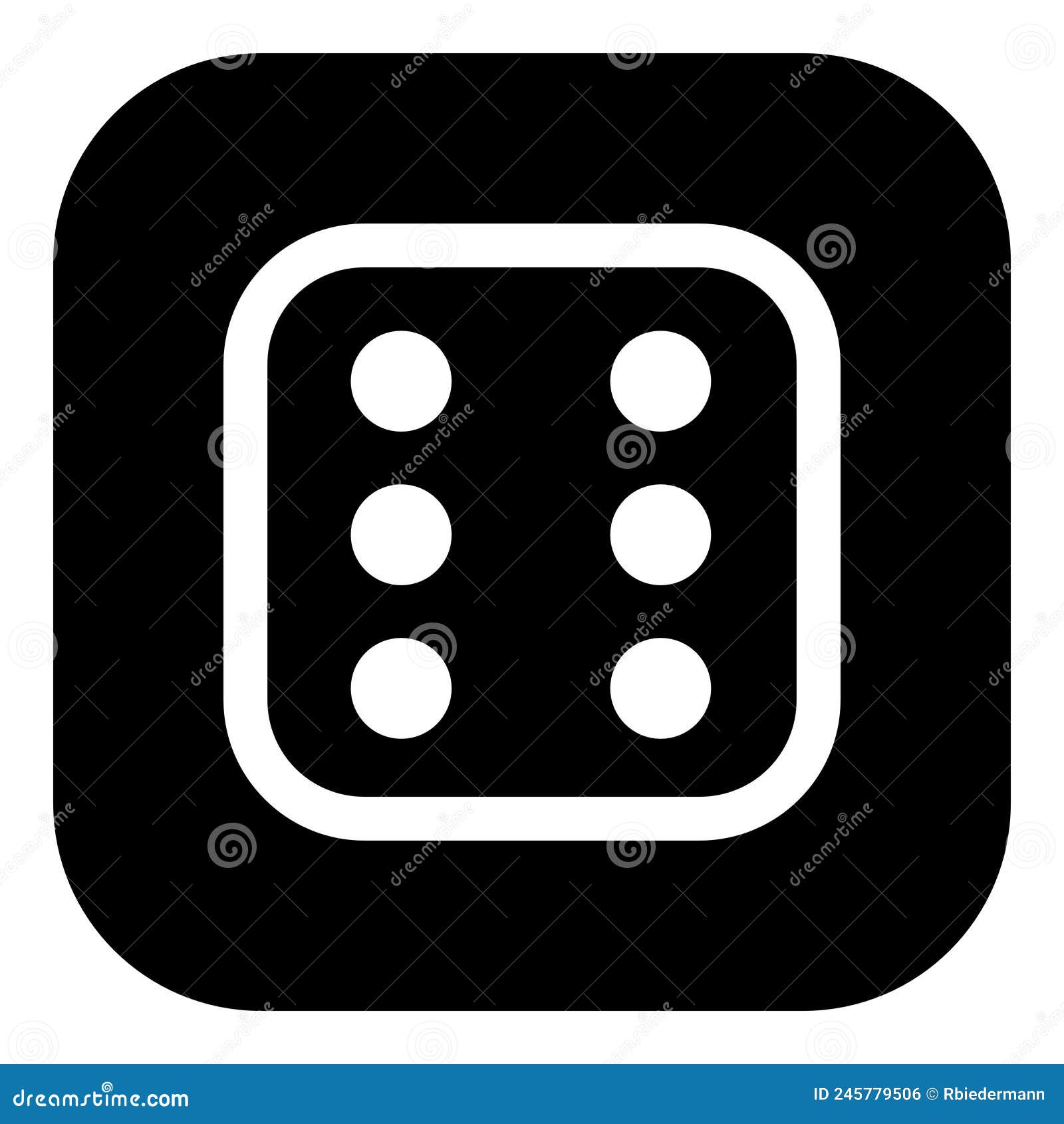 Dice and app icon stock vector. Illustration of dice - 245779506