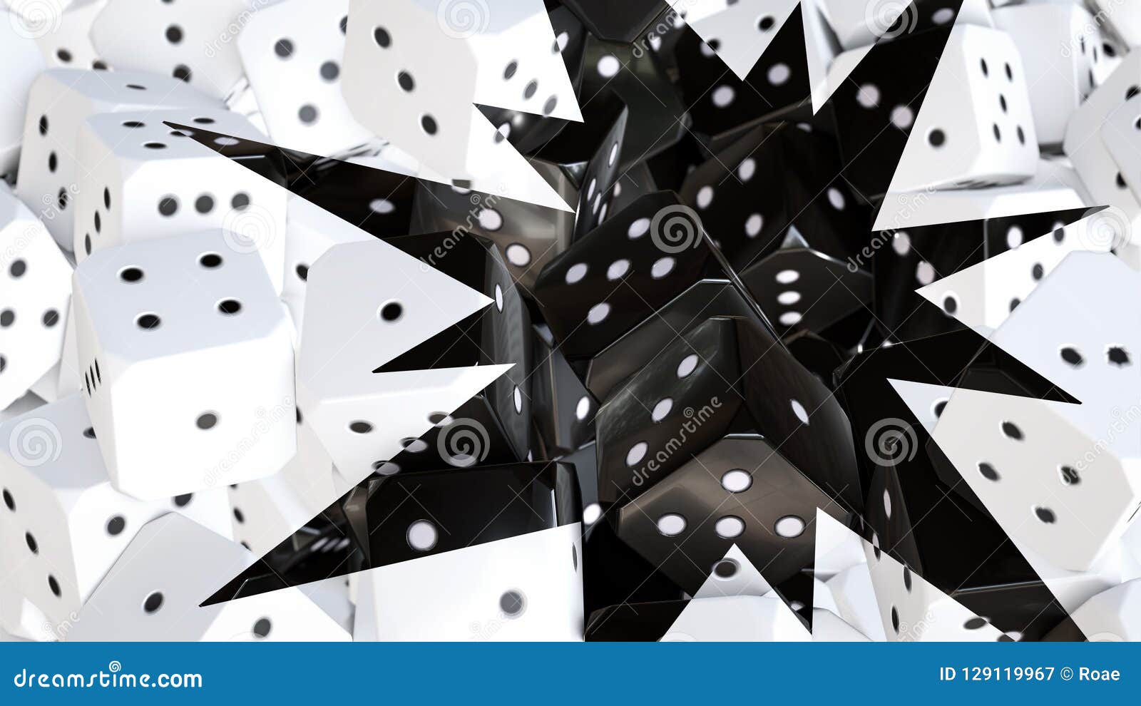 Dice Background 3d Illustration Stock Illustration - Illustration of ...