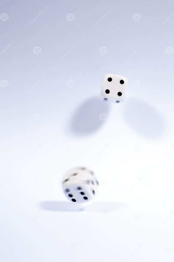 Dice Being Thrown and Bouncing Stock Photo - Image of dice, roll: 131938406