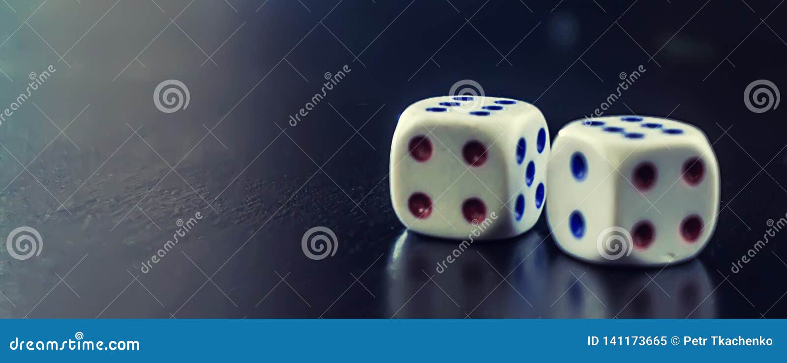 Dice on the table stock image. Image of bank, dependence - 141173665
