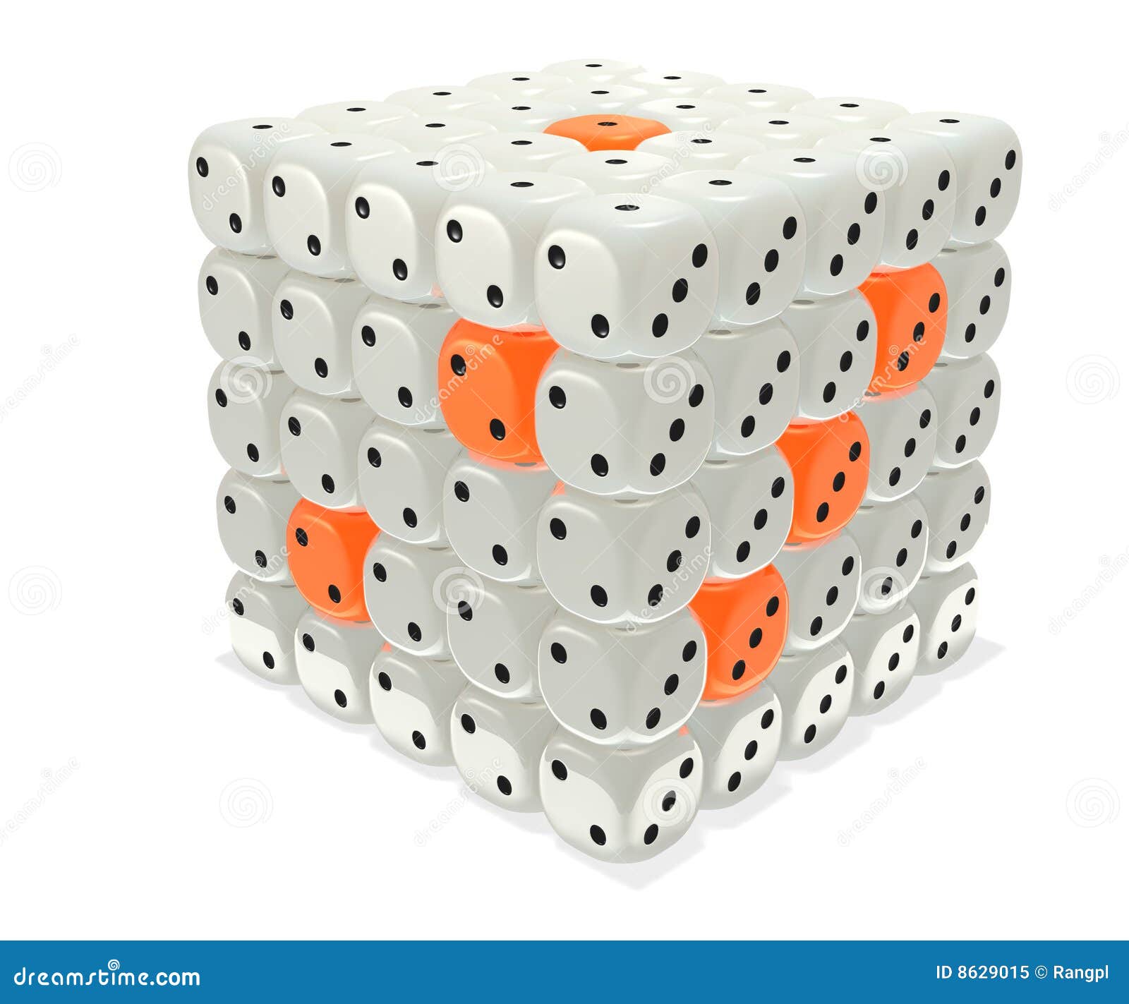 Dice box stock illustration. Illustration of polyhedron - 8629015