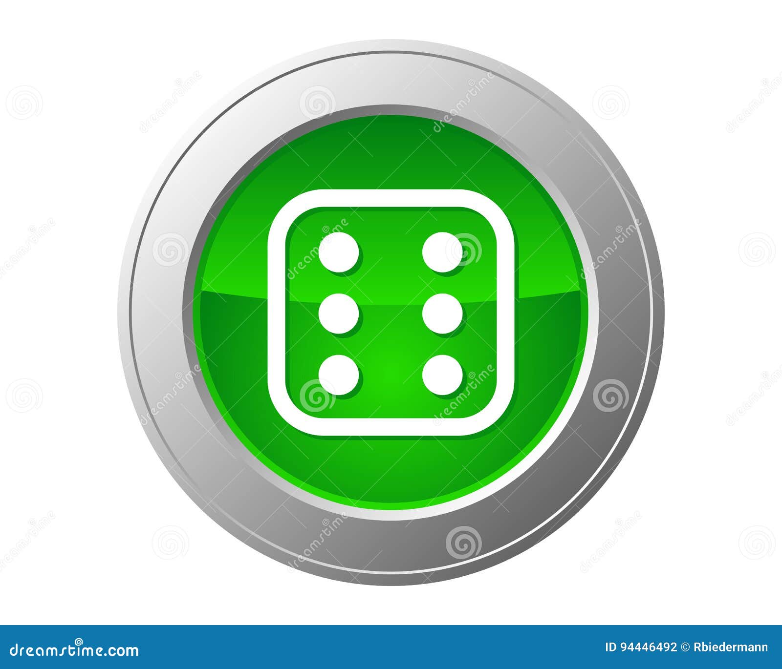 Dice button stock illustration. Illustration of computer - 94446492