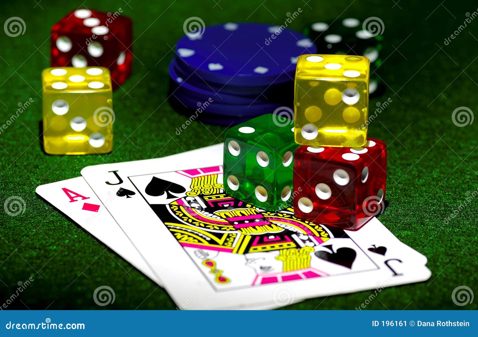 Dice and Cards stock image. Image of cards, vegas, entertainment - 196161