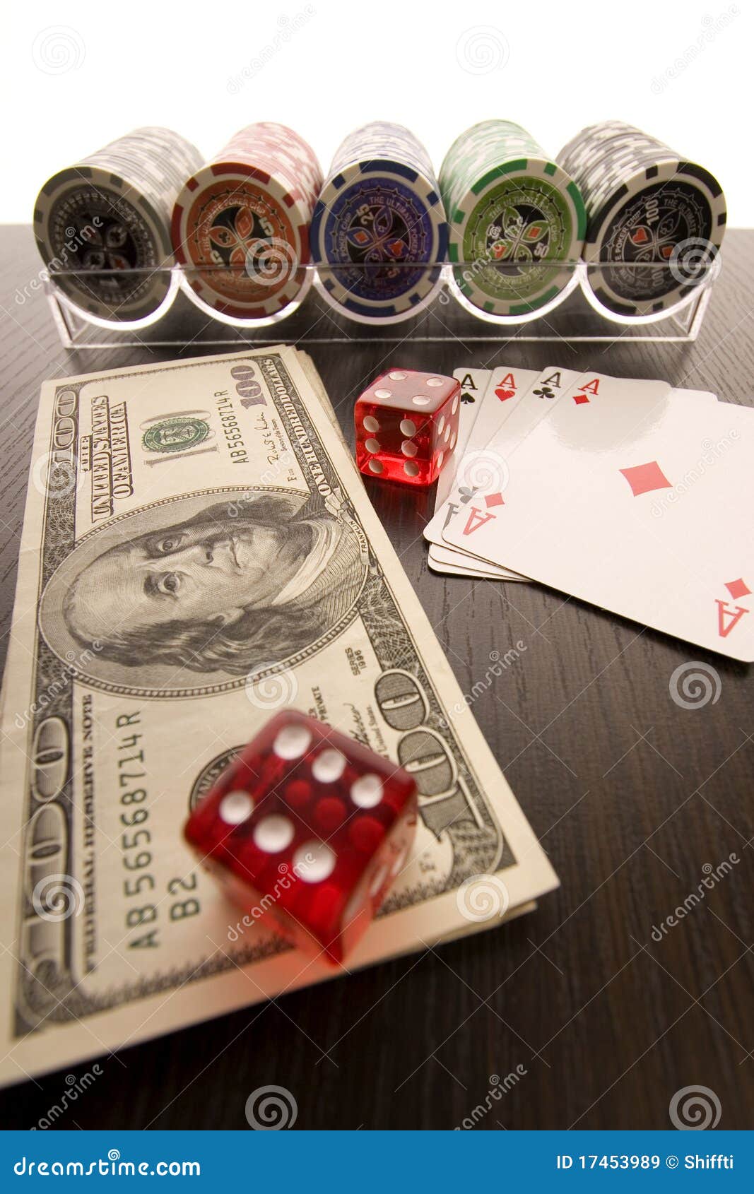 Dice, Cards and Poker Chips Stock Image - Image of macro, chip: 17453989