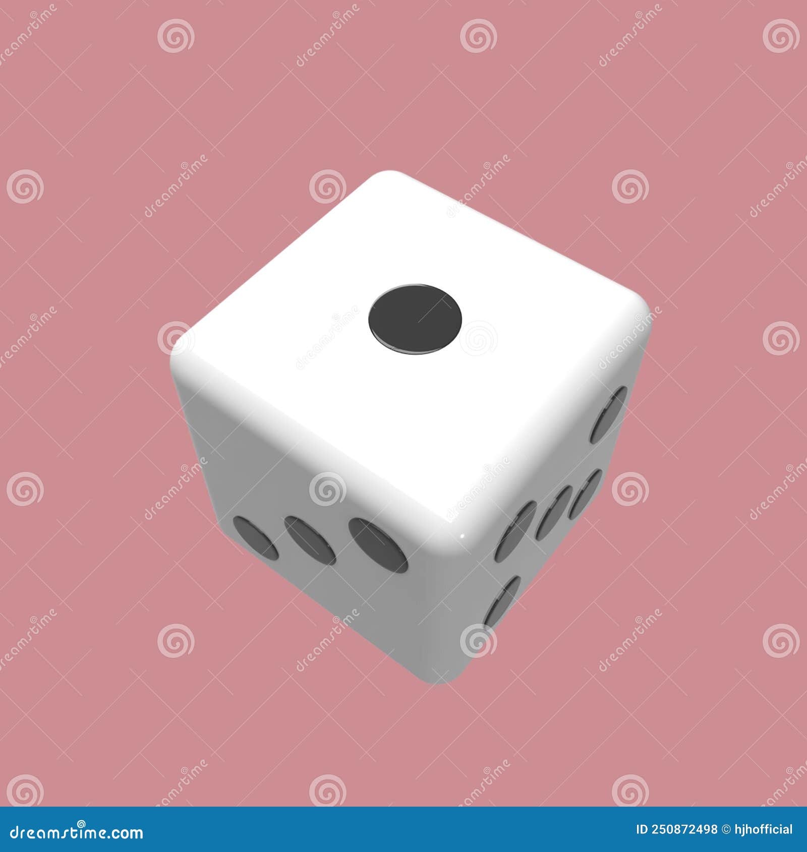 Dice Cartoon Style. 3d Render Illustration Stock Illustration ...