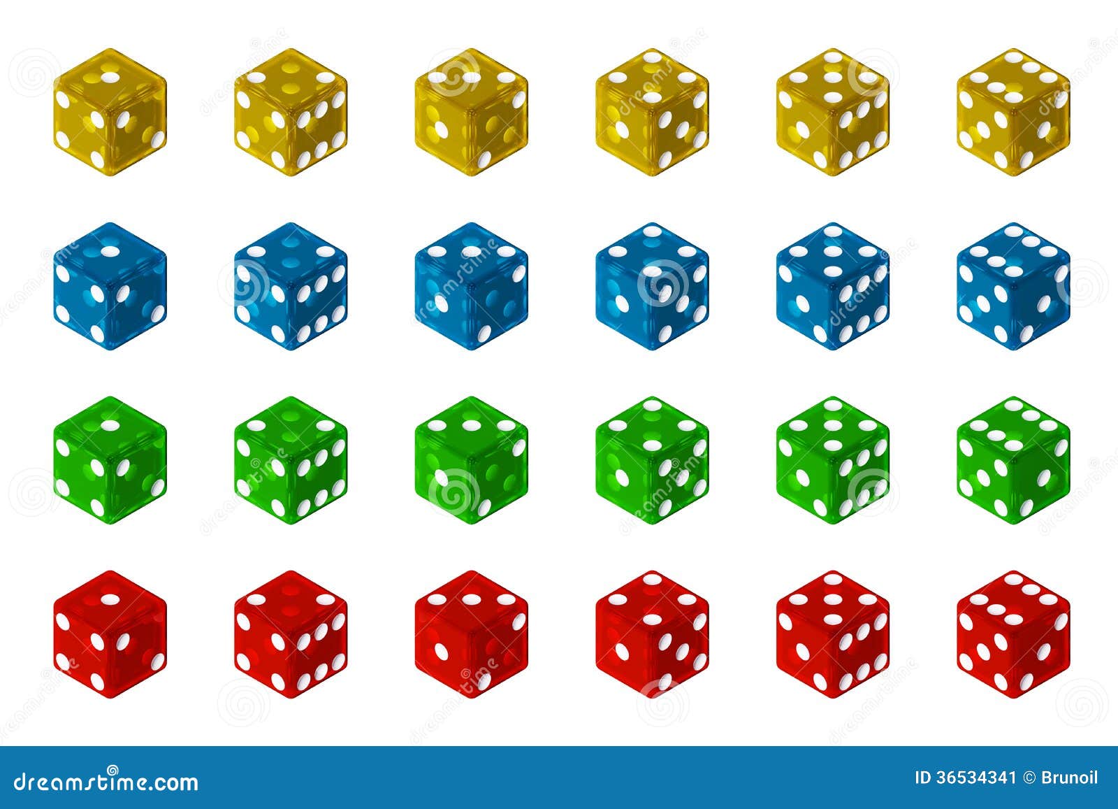 Dice Collection stock illustration. Illustration of plastic - 36534341