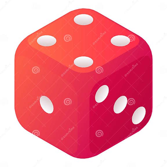Dice Craps Icon, Isometric Style Stock Vector - Illustration of betting ...
