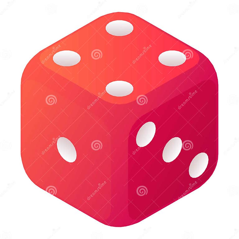 Dice Craps Icon, Isometric Style Stock Vector - Illustration of betting ...