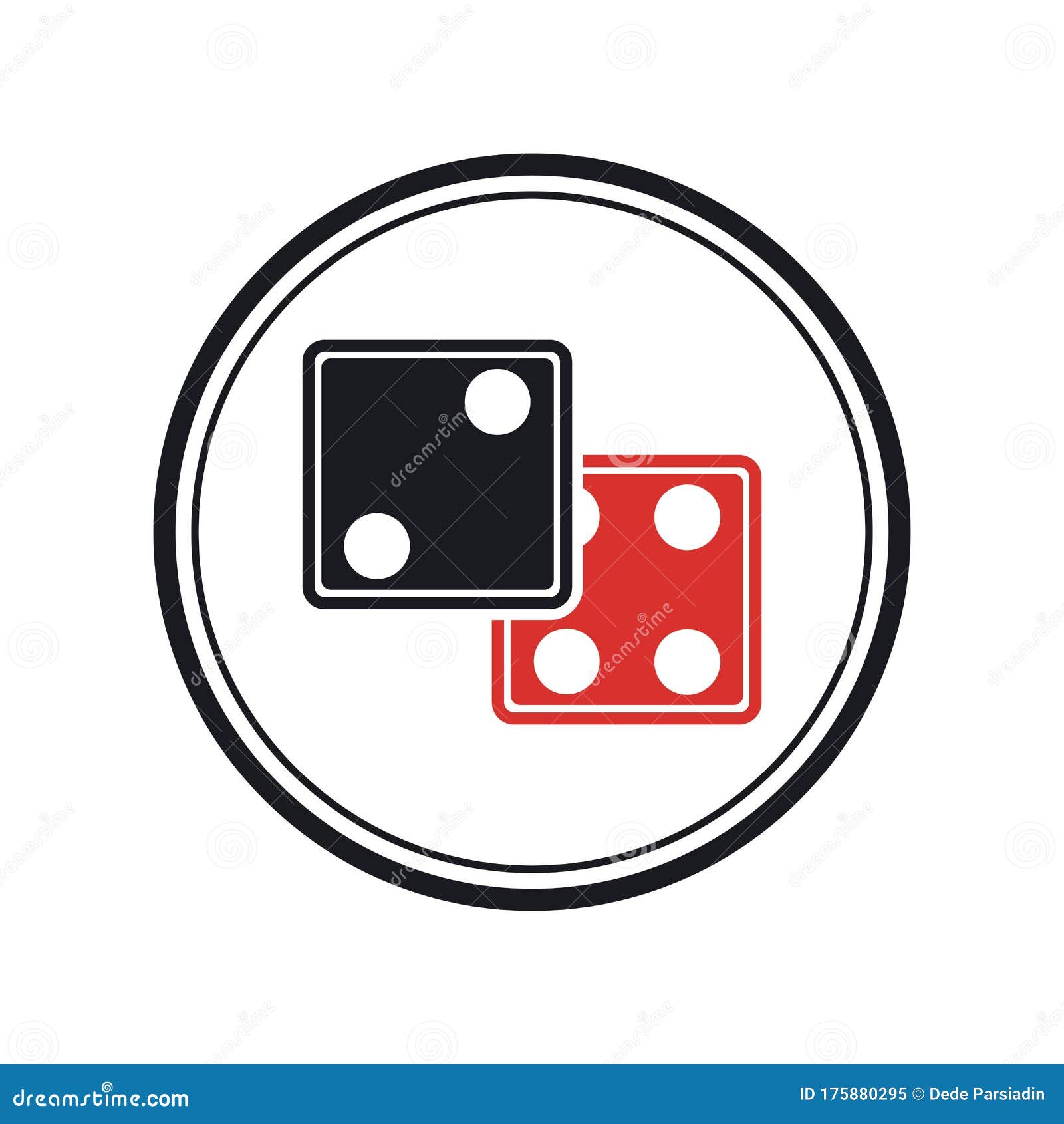 Dice stock vector. Illustration of odds, craps, chance - 175880295
