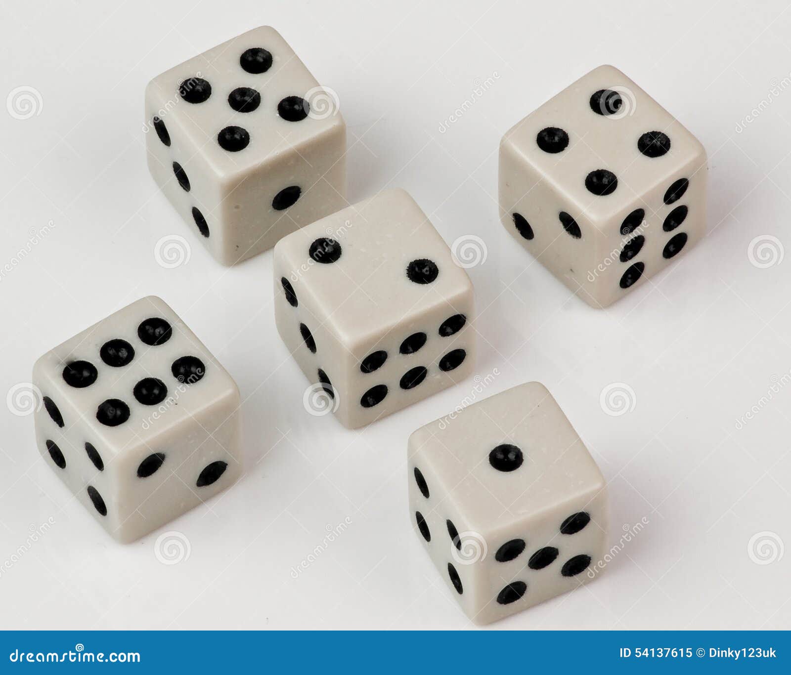 Dice with Different Numbers Stock Image - Image of gamble, isolated ...