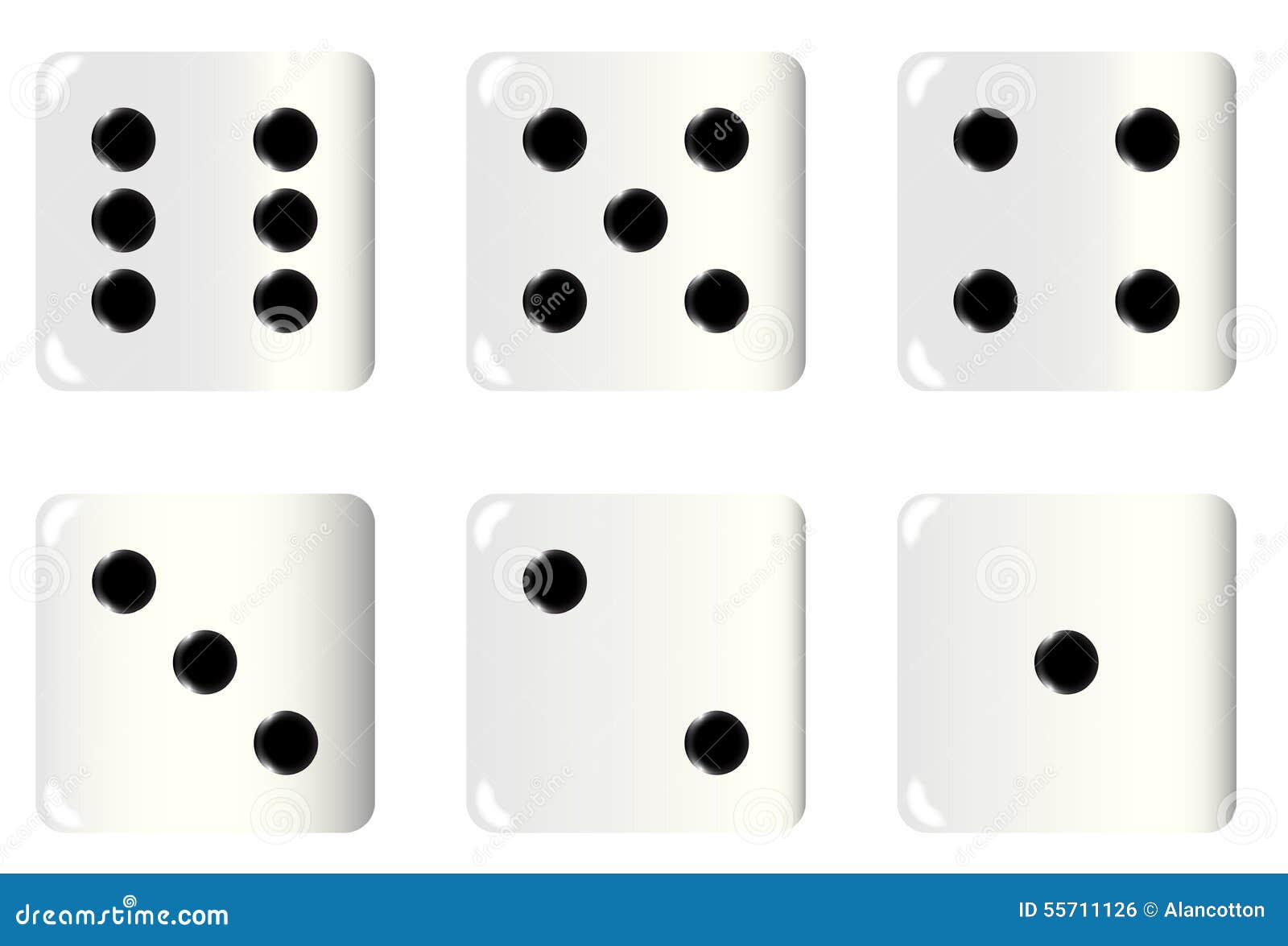 Dice Faces Stock Illustration - Image: 55711126 Dice Faces Stock Illustration - Image: 55711126