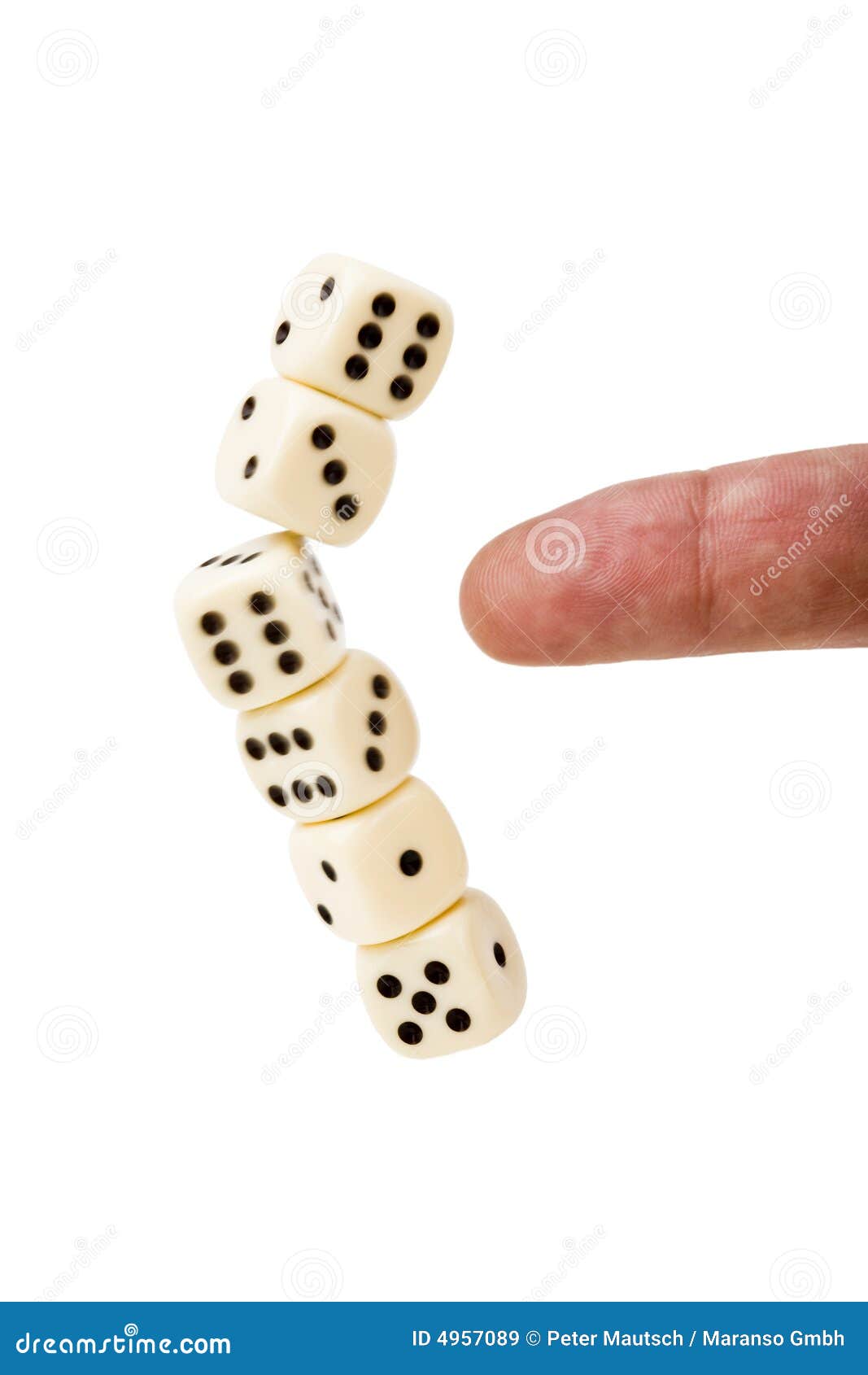 Dice falling down stock image. Image of dicing, gamble - 4957089