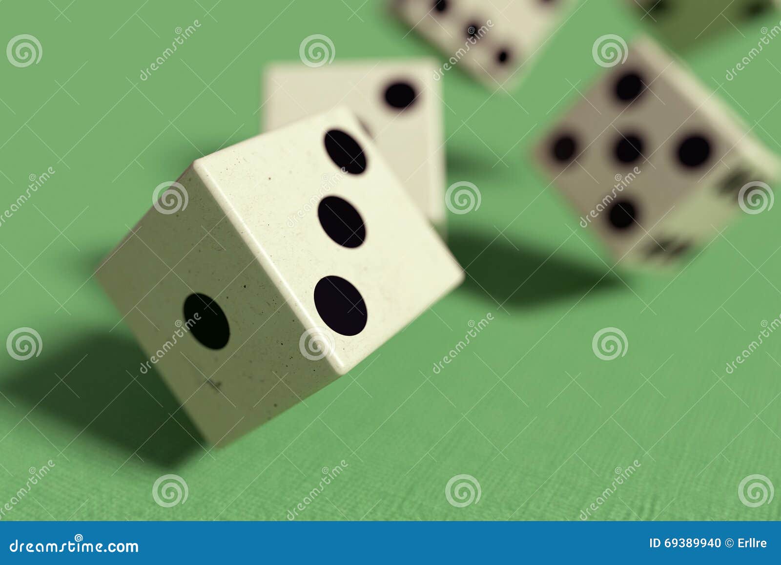 Dice falling down stock illustration. Illustration of dice - 69389940