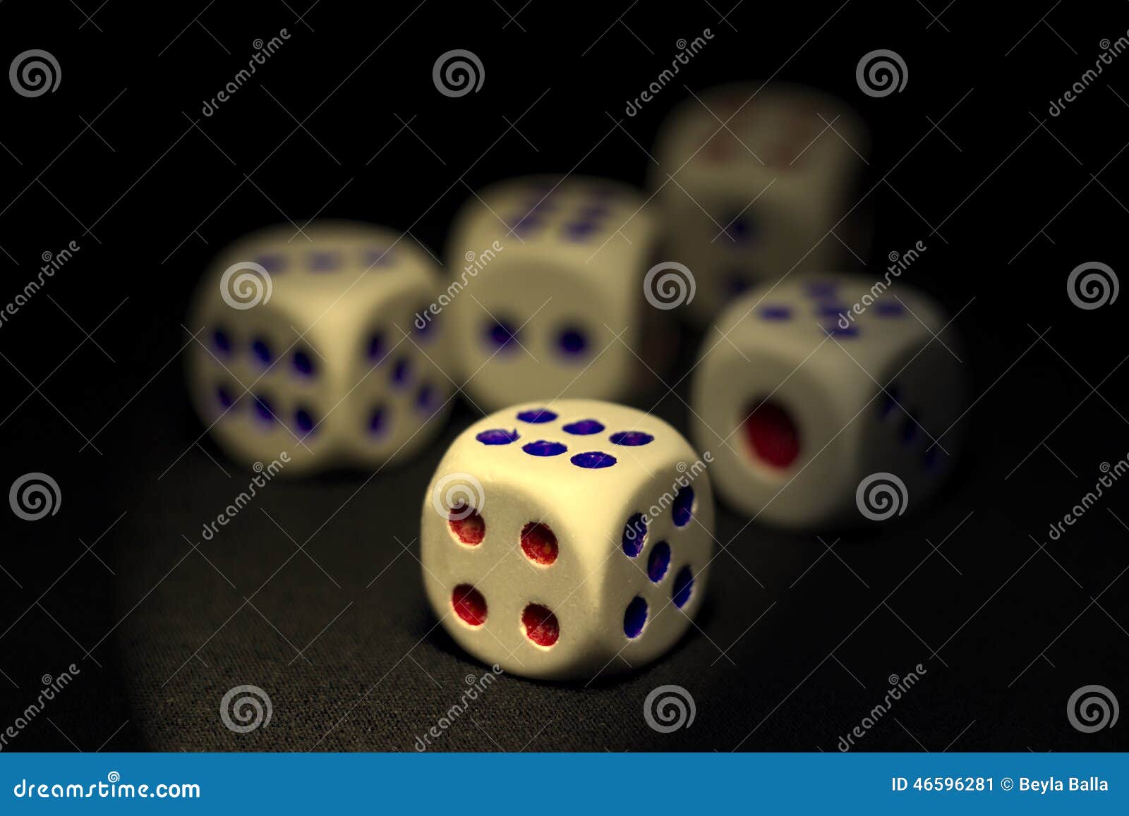Dice stock image. Image of entertainment, luck, square - 46596281