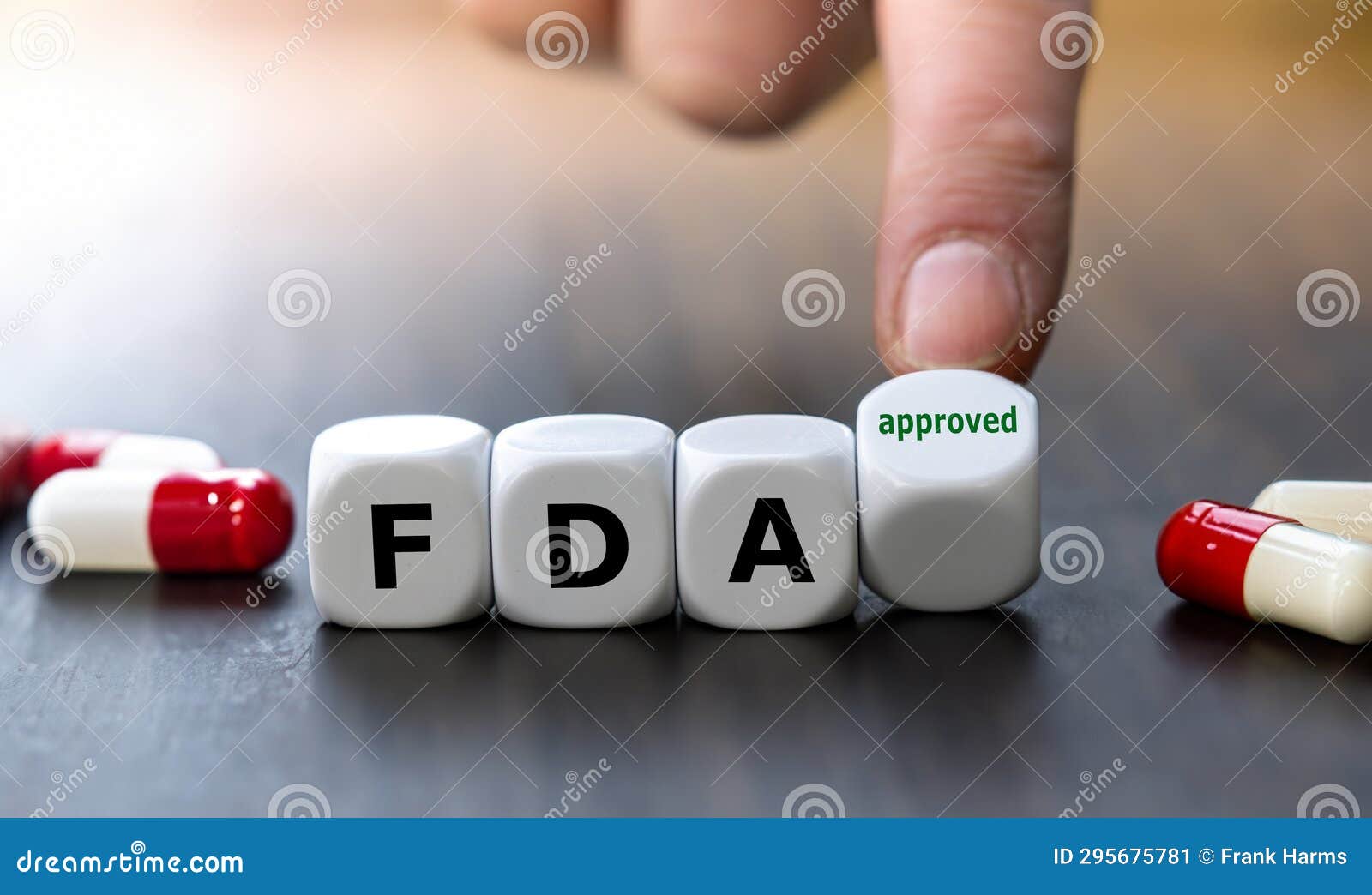Dice Form the Expression FDA (Food and Drug Administration) Approved ...