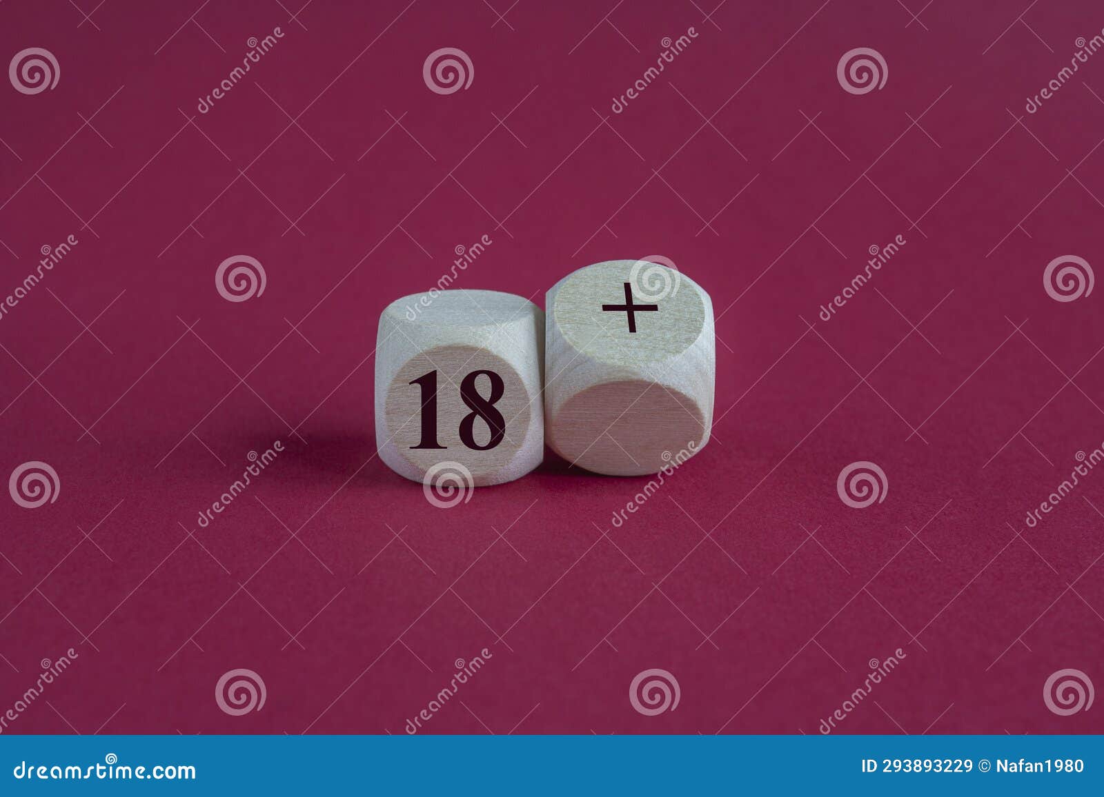 Dice Form the Expression 18 Plus . Symbol for a Age Restriction ...