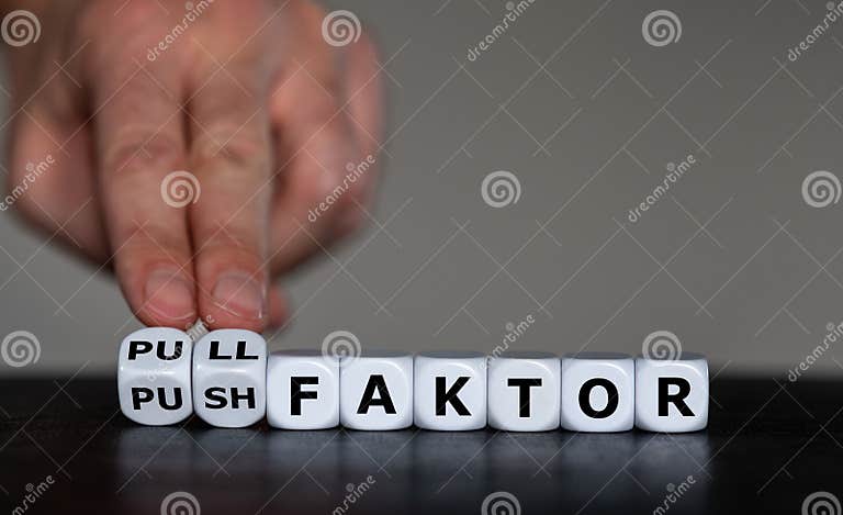 Symbol for Reasons of Migration Stock Photo - Image of concept, faktor ...