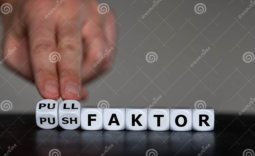 Symbol for Reasons of Migration Stock Photo - Image of concept, faktor ...