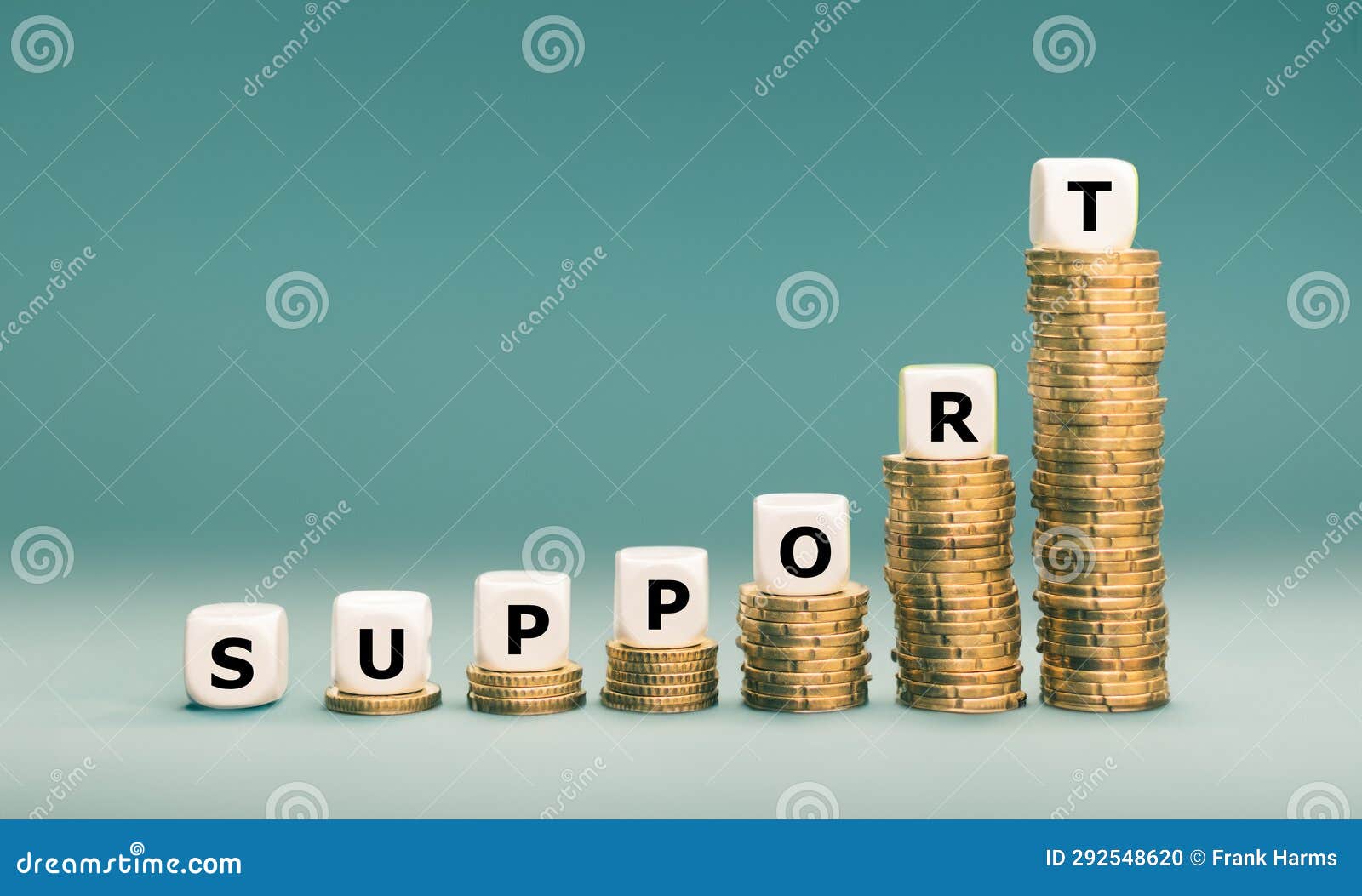 Symbol for Financial Support Stock Photo - Image of coin, financial ...