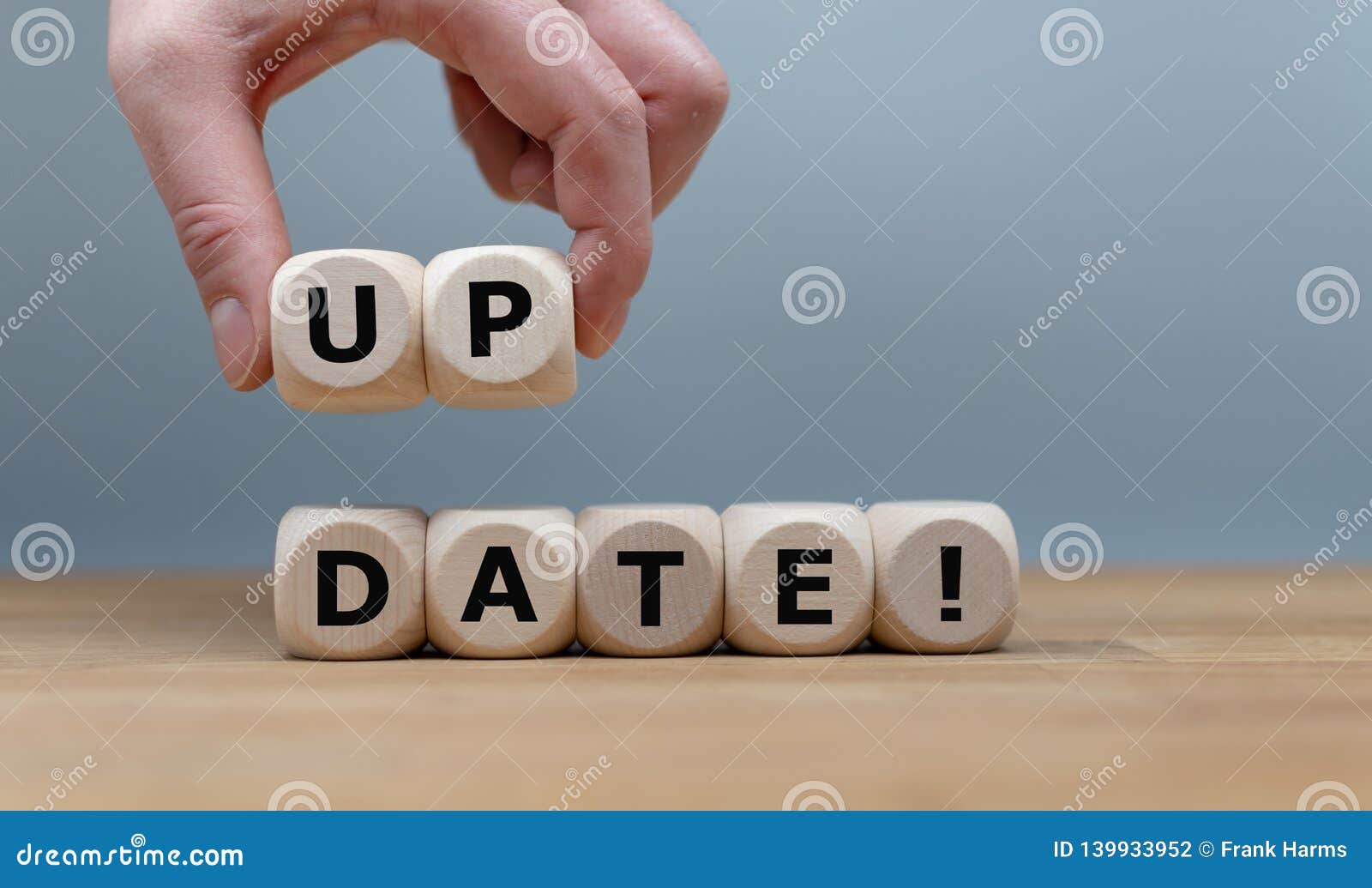 The Word UPDATE Written On Wooden Cubes Isolated On A Political Map ...