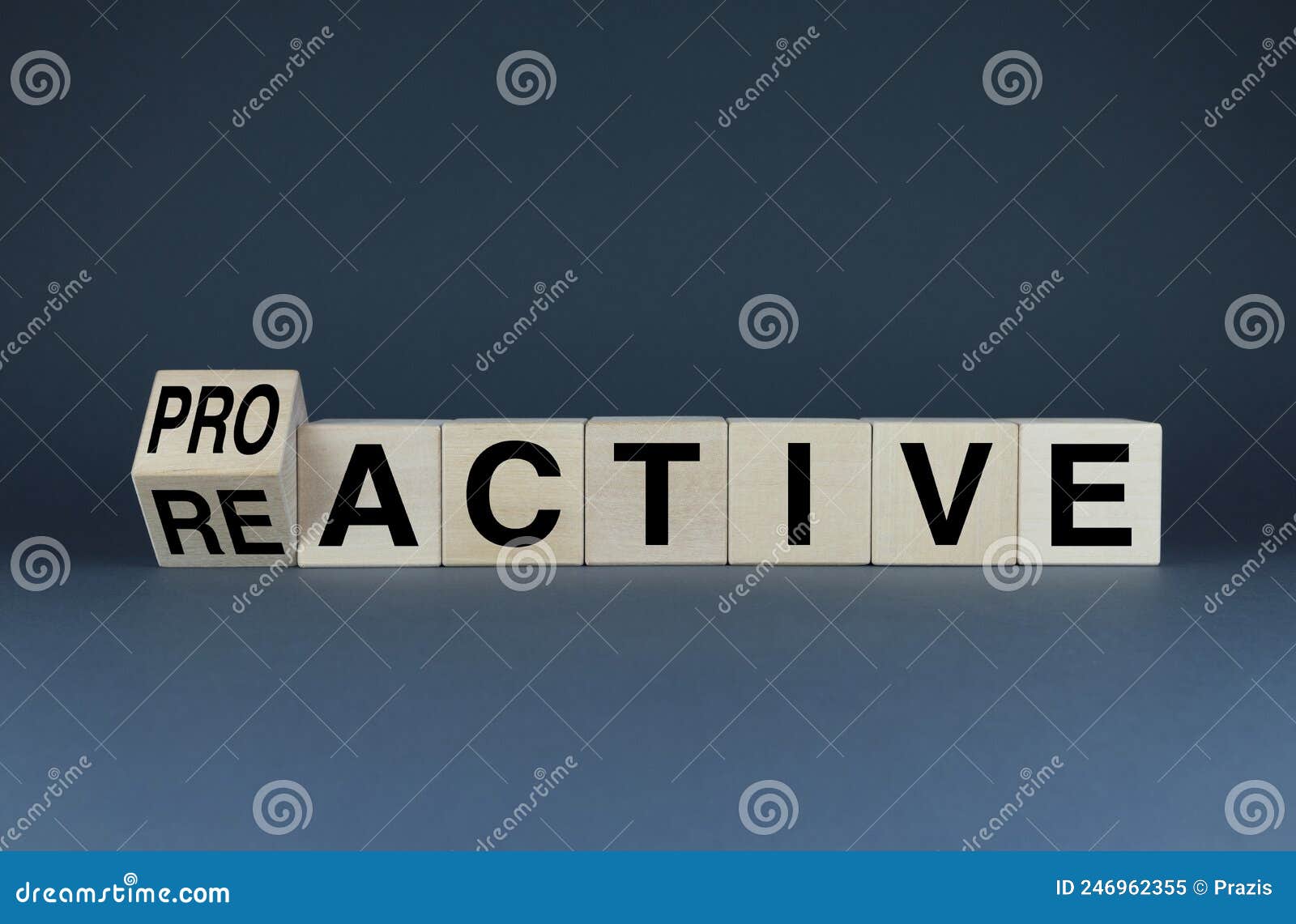 Proactive Or Reactive, Concept Of Choice Stock Photography ...