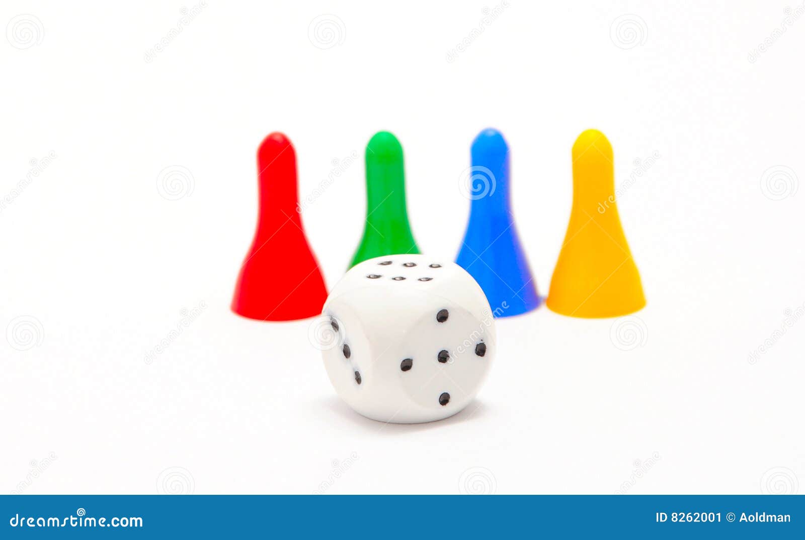 Dice and four pieces stock image. Image of challenge, background - 8262001