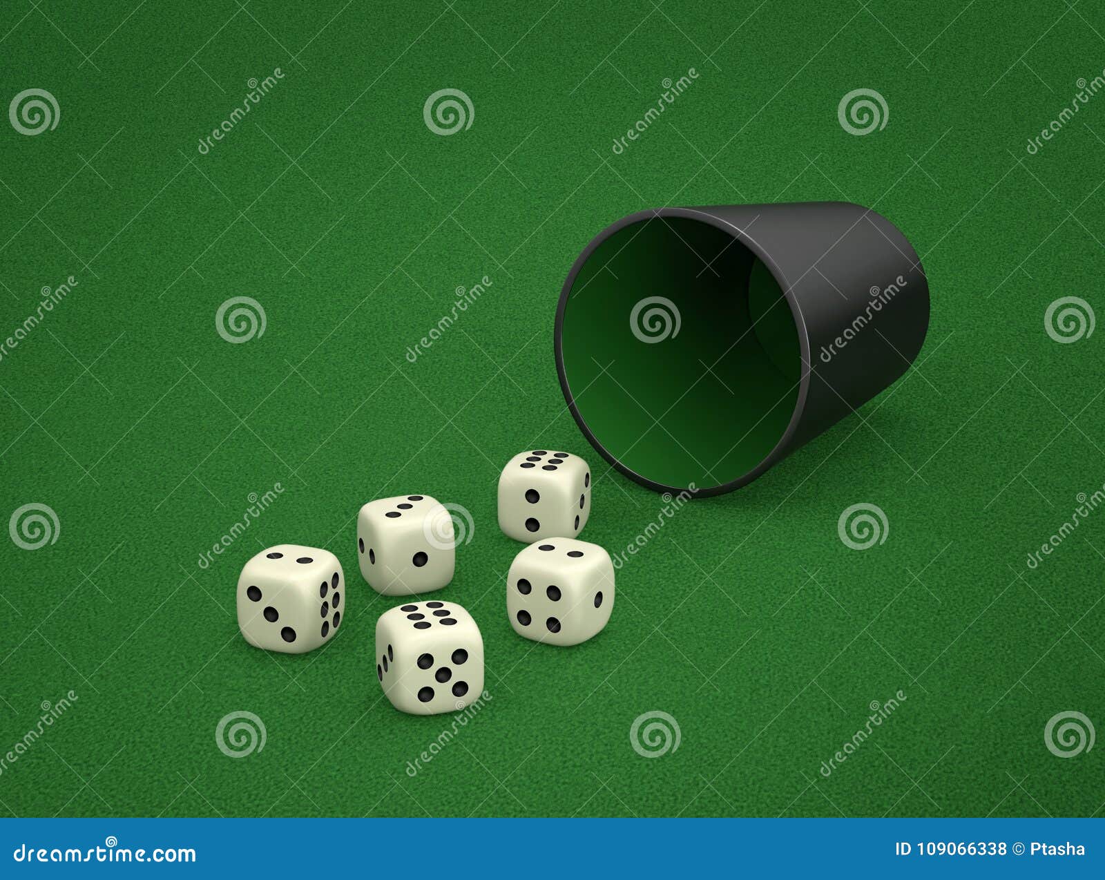 Dice Game. Combination of Dice - Chance, Two Pairs of Dice Stock ...