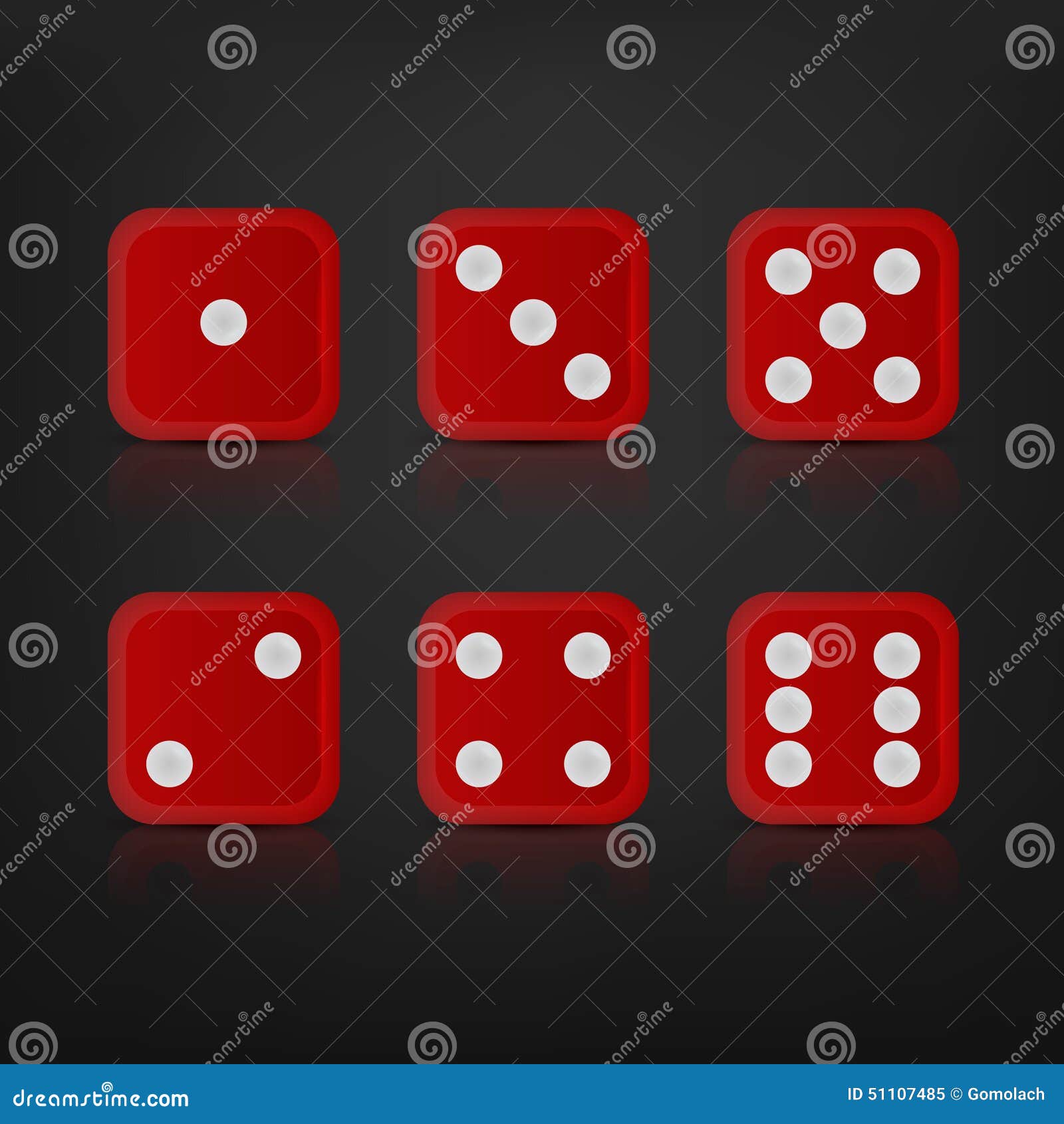 Dice With All Sides Sixes Stock Photography | CartoonDealer.com #23358782