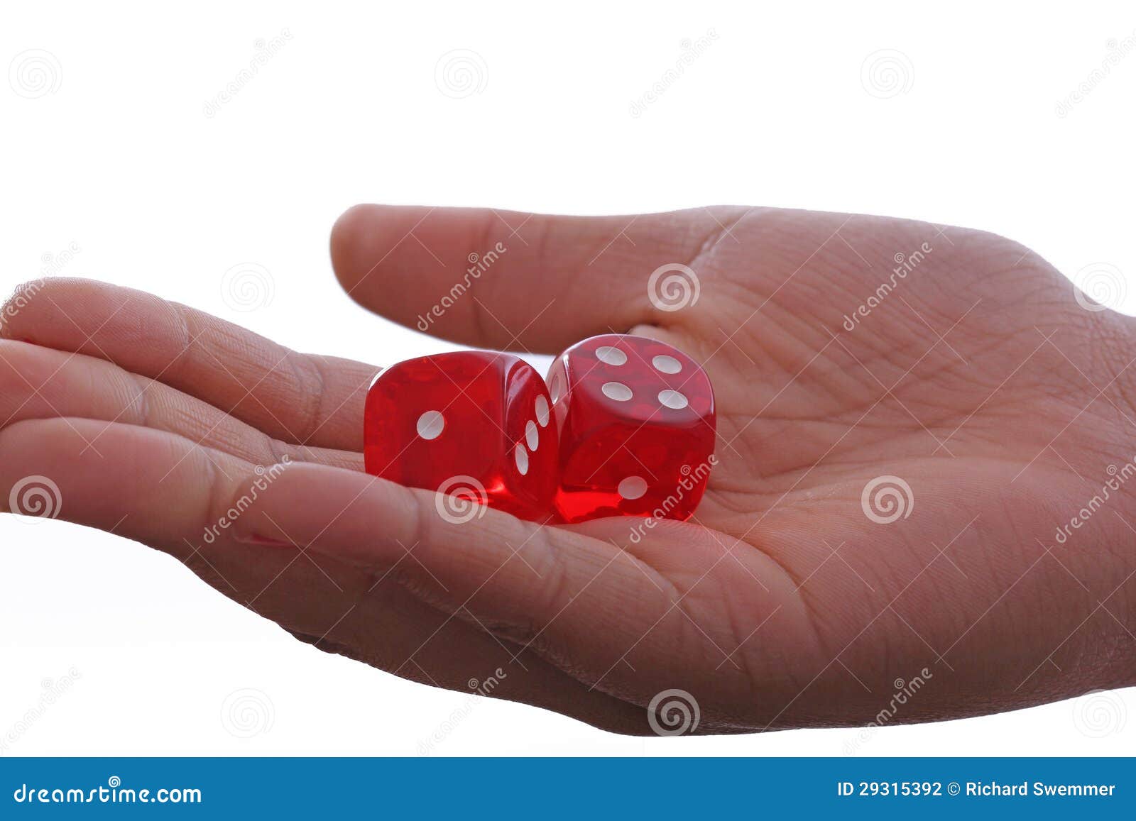 Dice in hand stock photo. Image of roll, pair, black - 29315392