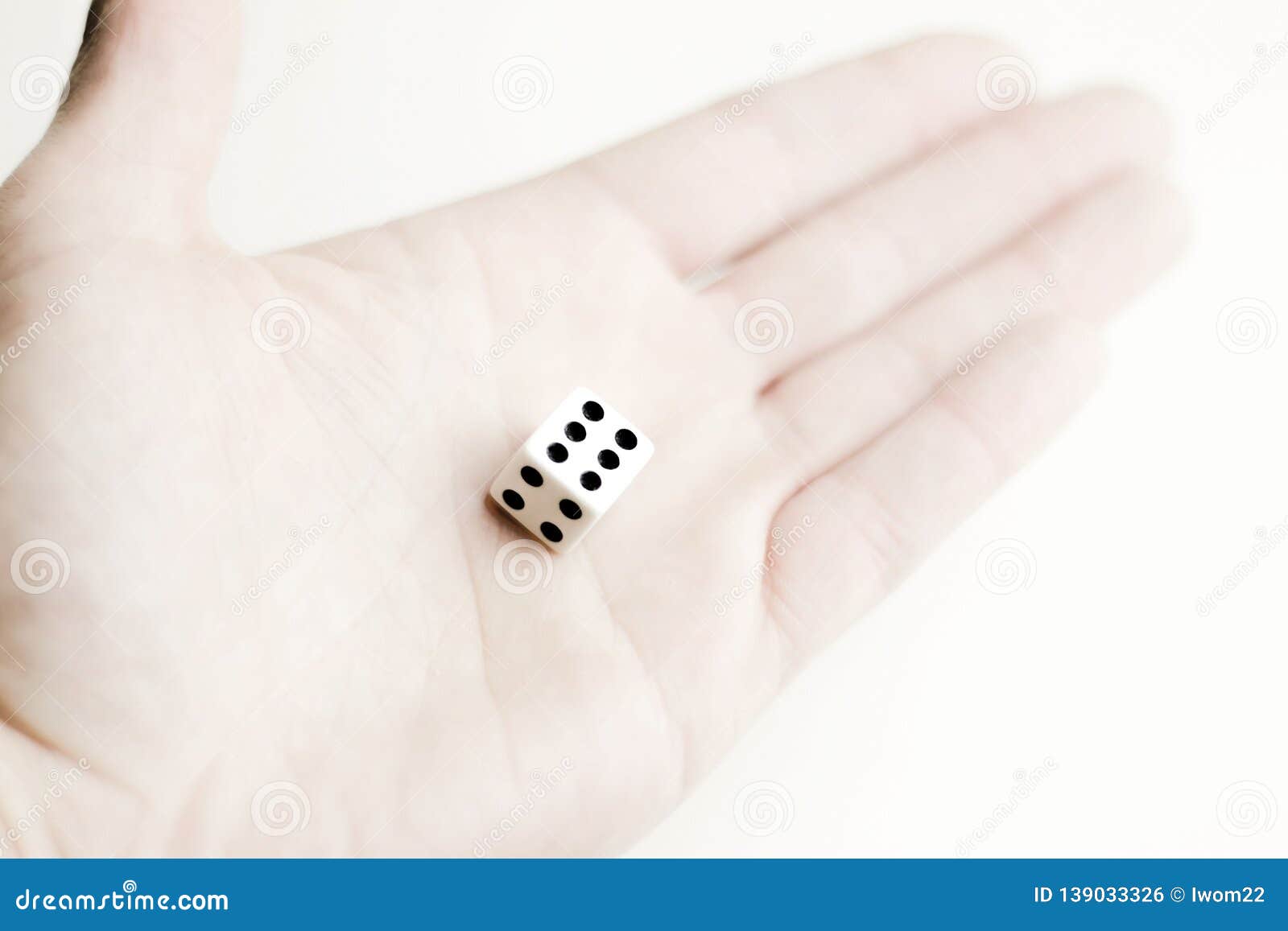 Dice in a hand stock photo. Image of gaming, hand, casino - 139033326