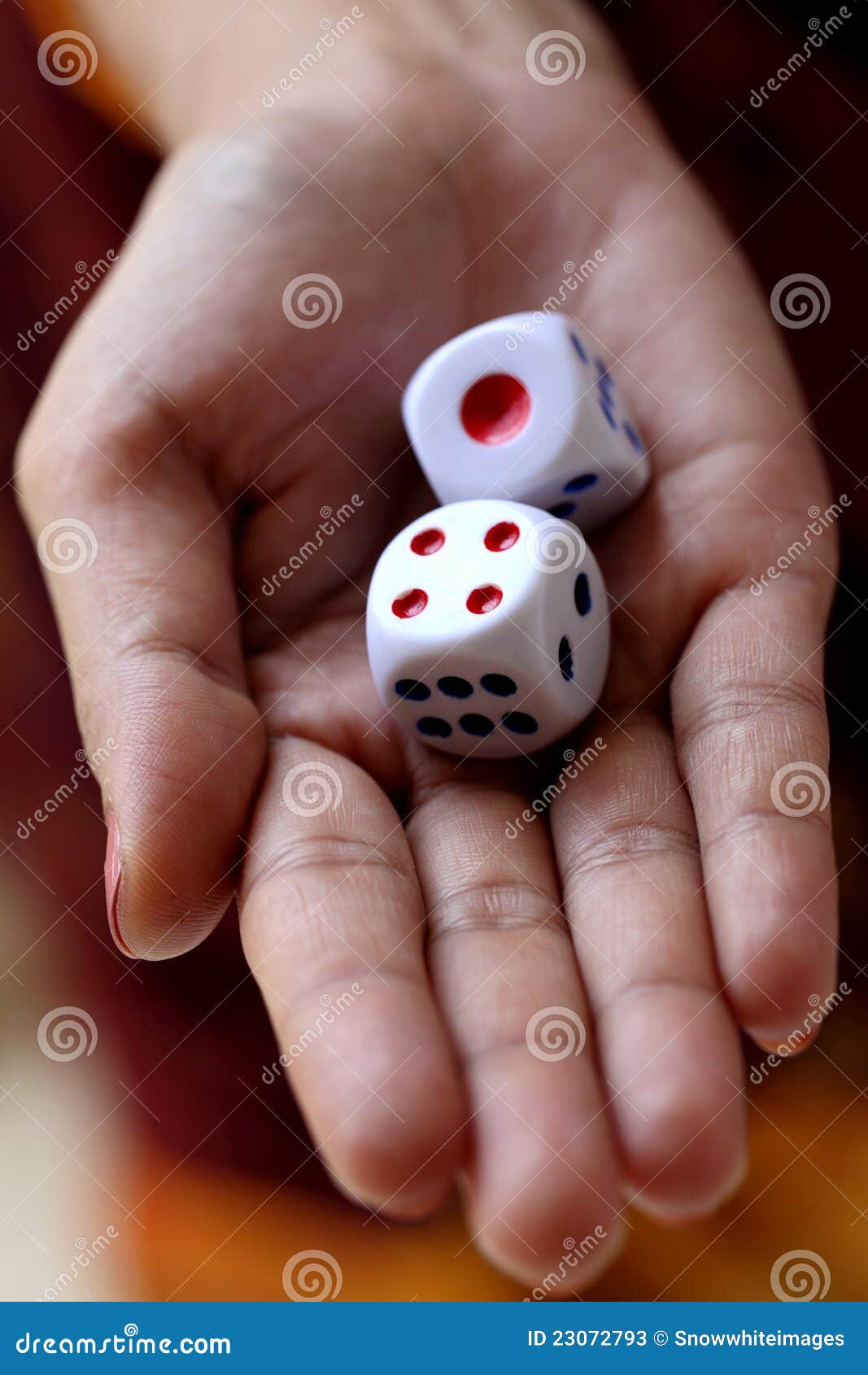 Dice in the hands stock image. Image of isolated, nightlife - 23072793