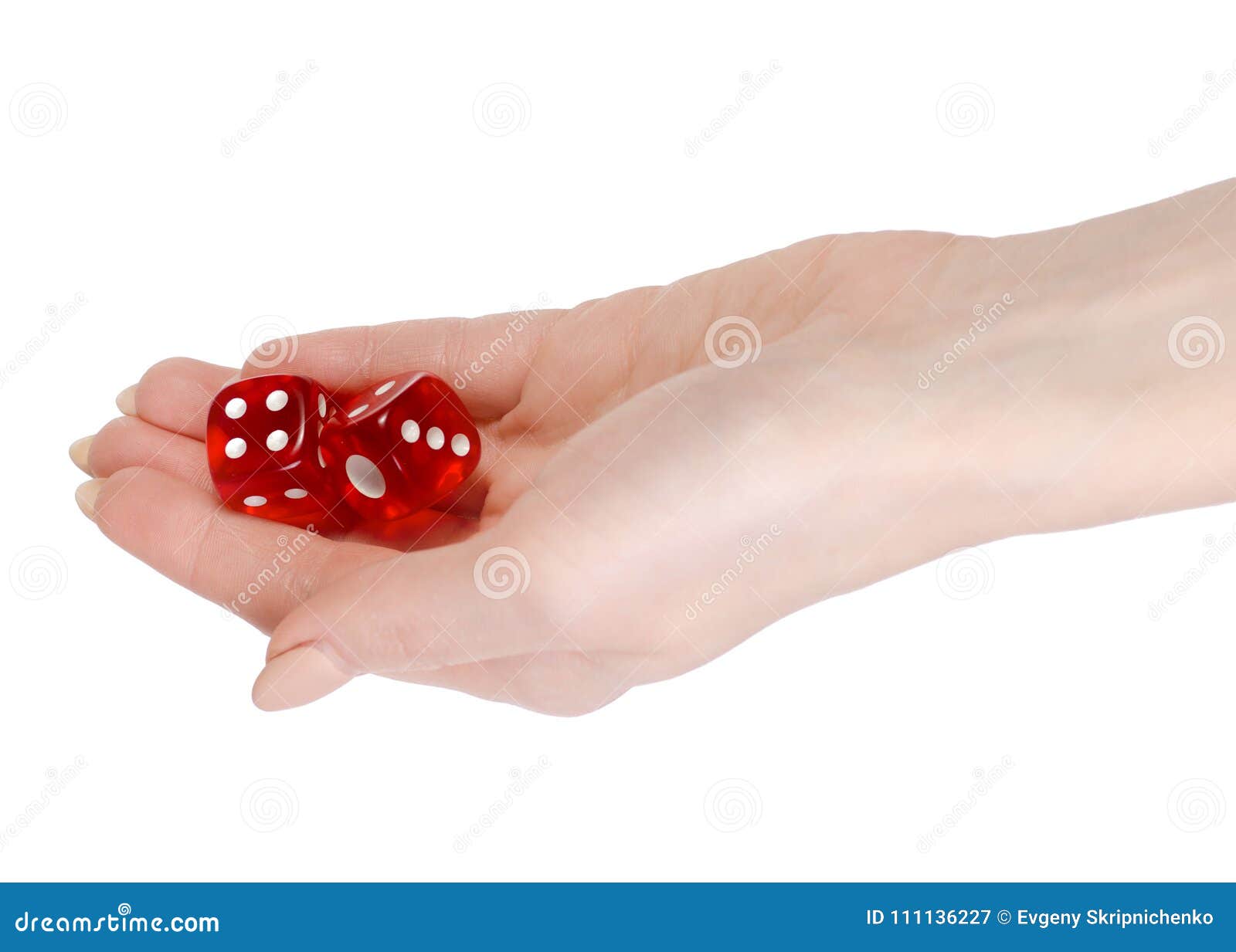 Dice in hands stock image. Image of chance, dots, craps - 111136227