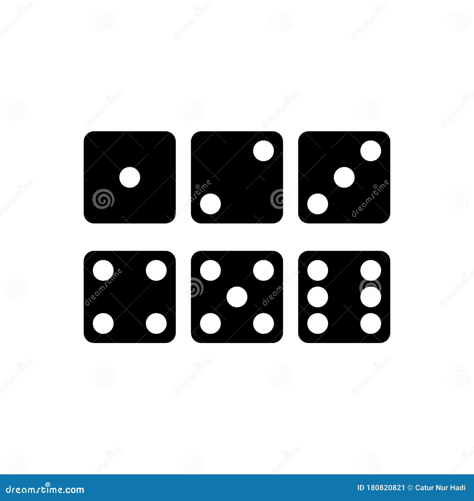 Dice Icon Flat Vector Template Design Trendy Stock Vector ...