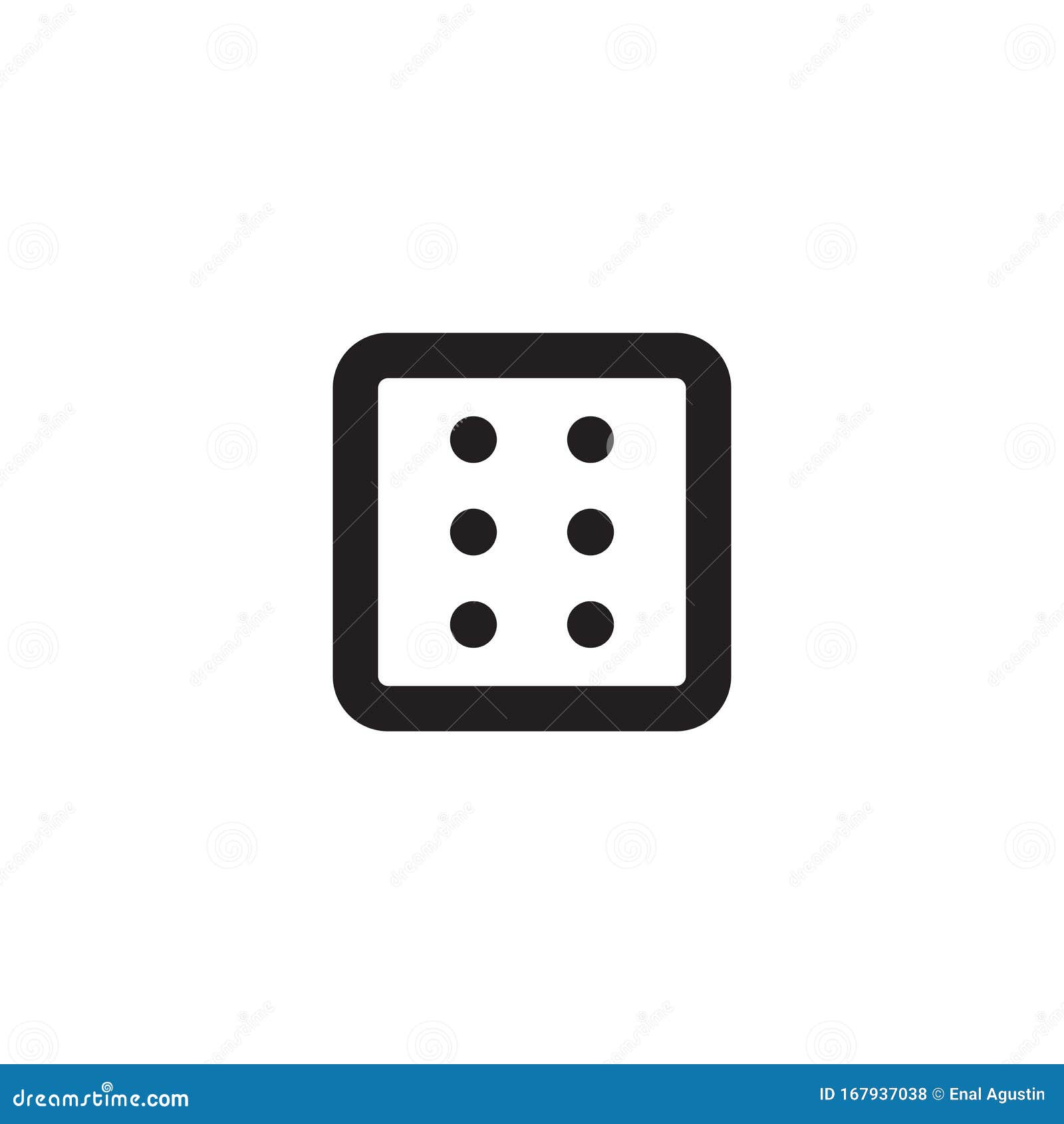Dice Icon Logo Design Vector Template Stock Vector - Illustration of ...