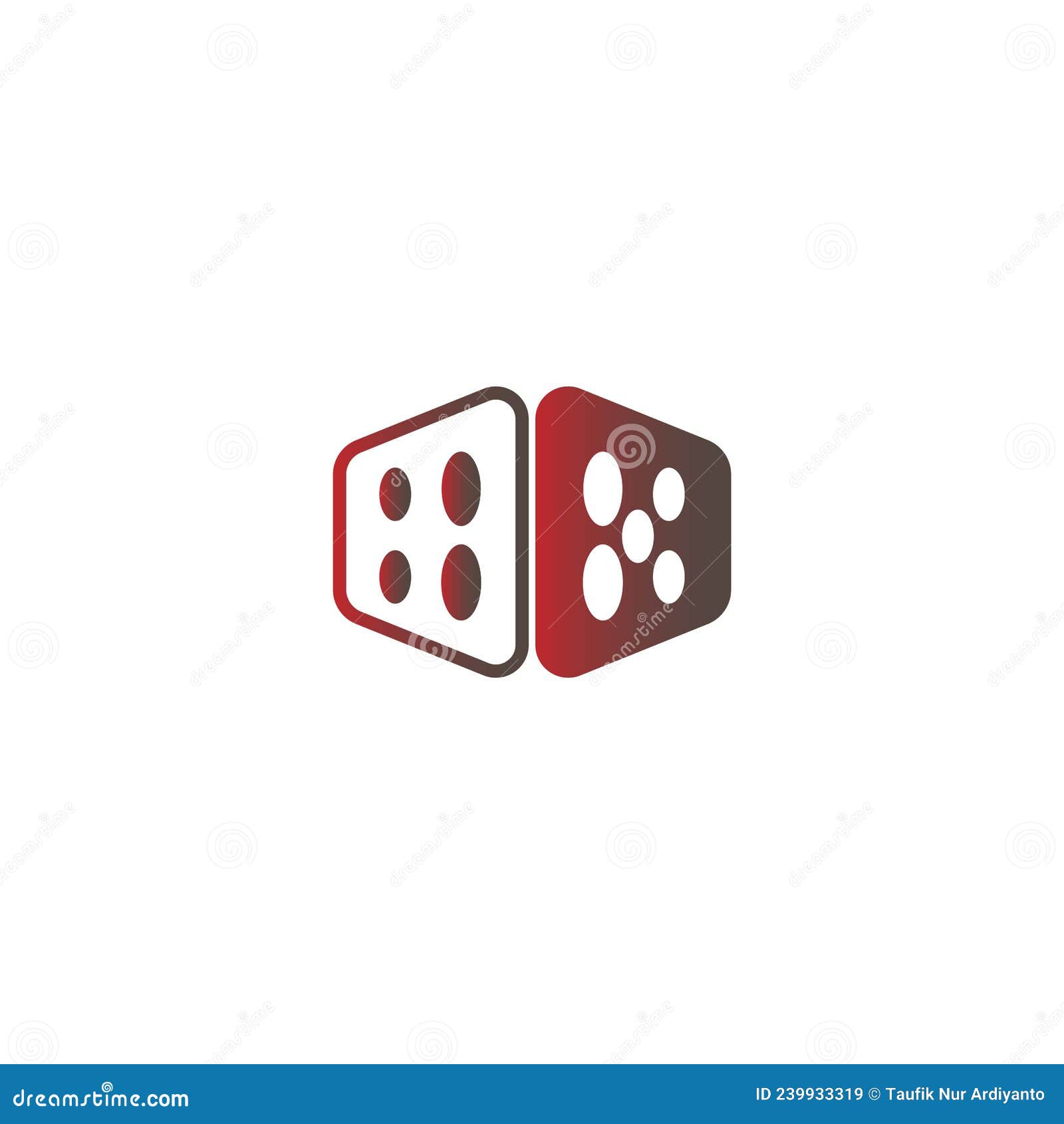 Dice Icon Logo Design Template Illustration Stock Vector - Illustration ...