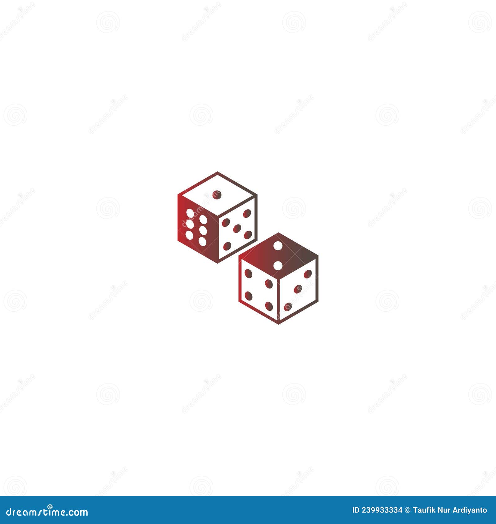 Dice Icon Logo Design Template Illustration Stock Vector - Illustration ...