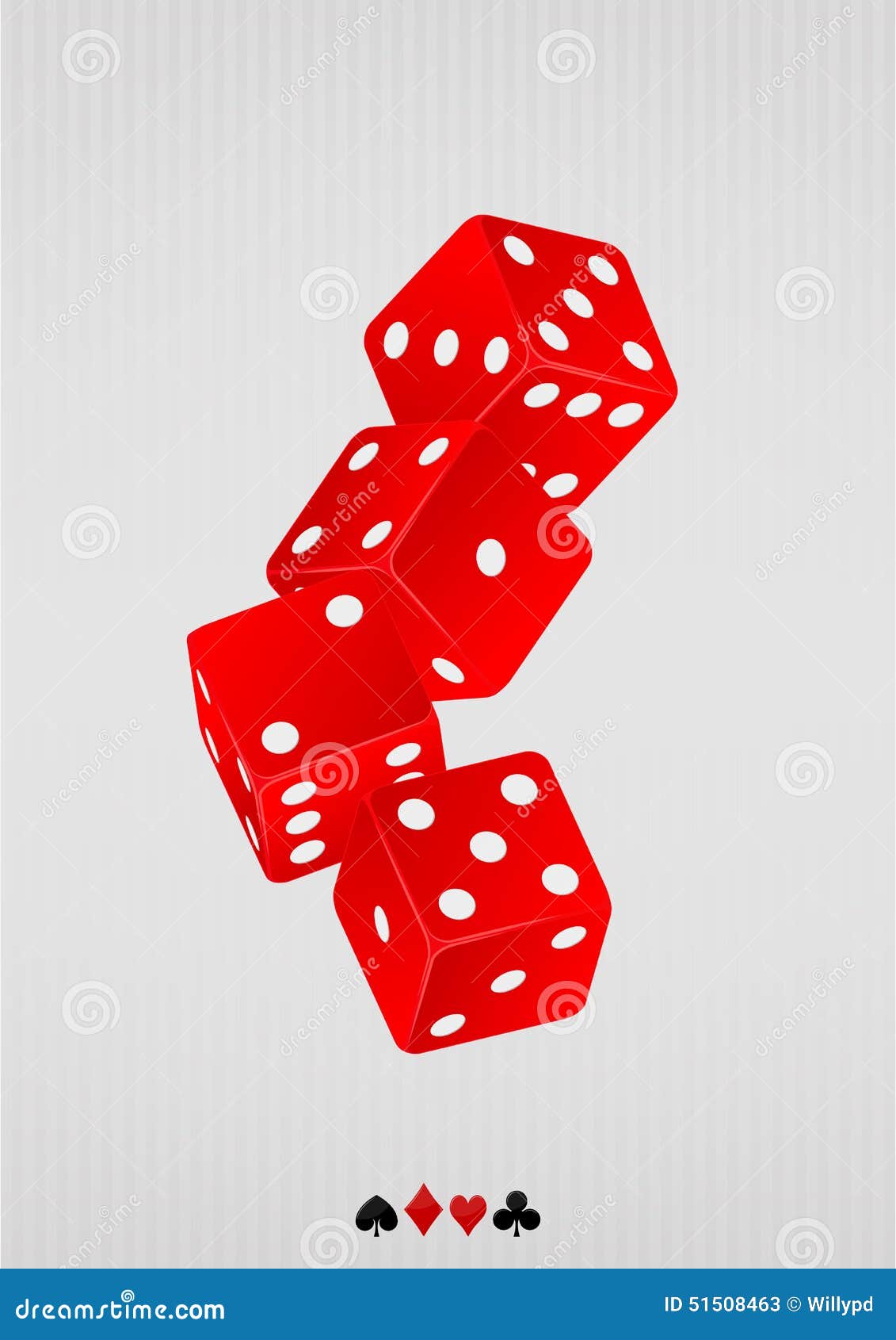 Dice Cartoon Vector | CartoonDealer.com #51508463