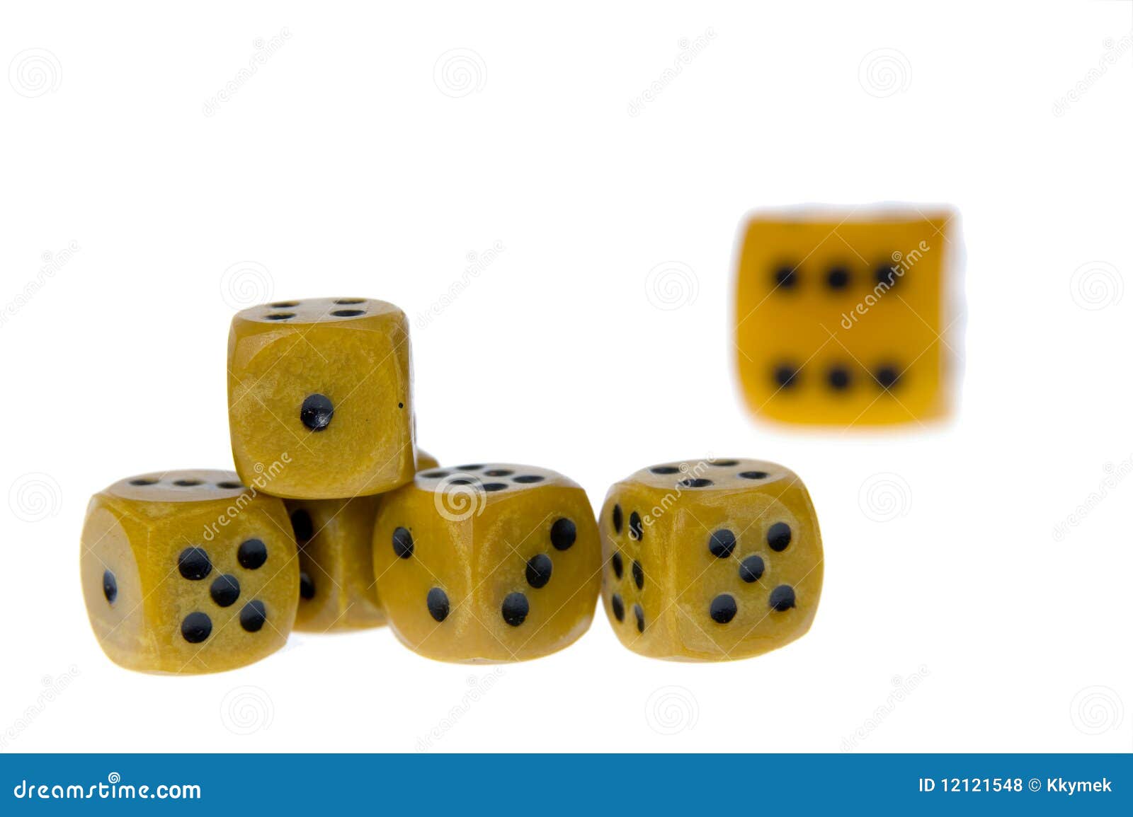 Dice isolated on white stock photo. Image of object, pursuit - 12121548