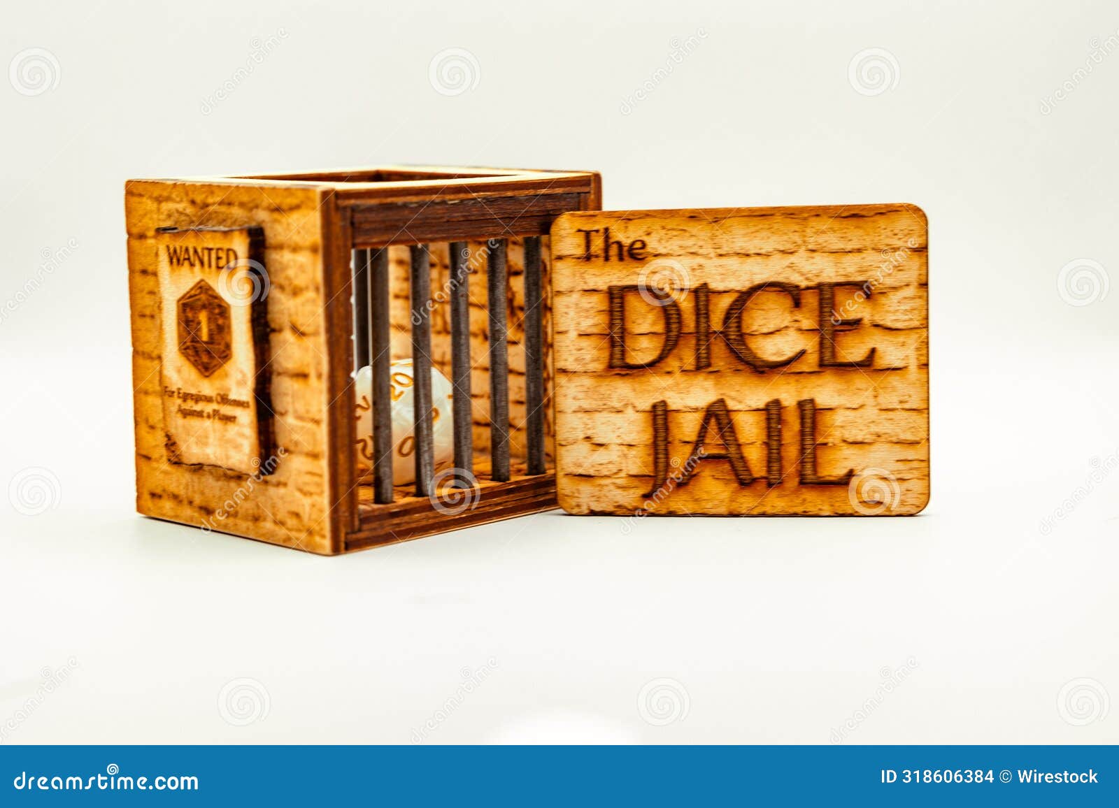 Dice Jail Tabletop Game on a White Background. Editorial Stock Image ...