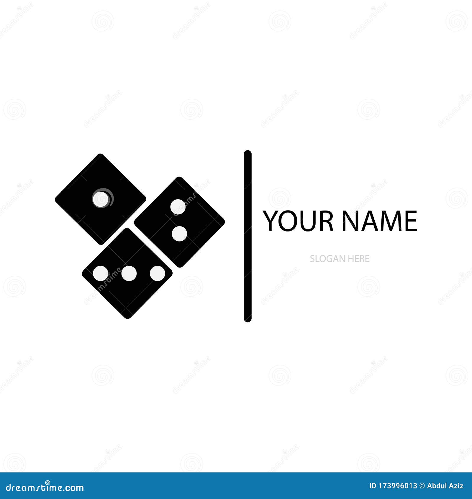 Dice logo vector stock vector. Illustration of choice - 173996013