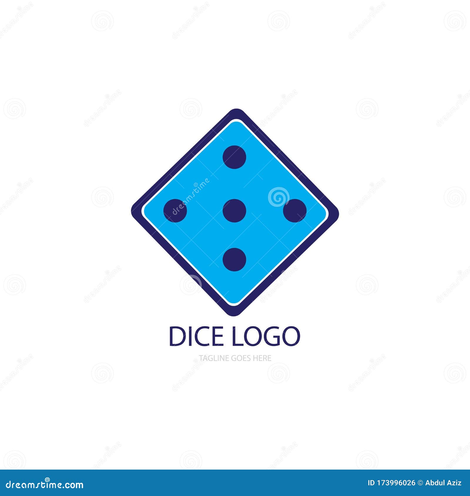 Dice logo vector stock vector. Illustration of lucky - 173996026