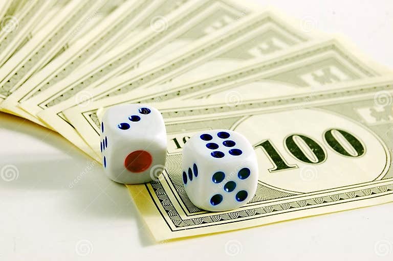 Dice and money stock photo. Image of fortune, money, playing - 13127104