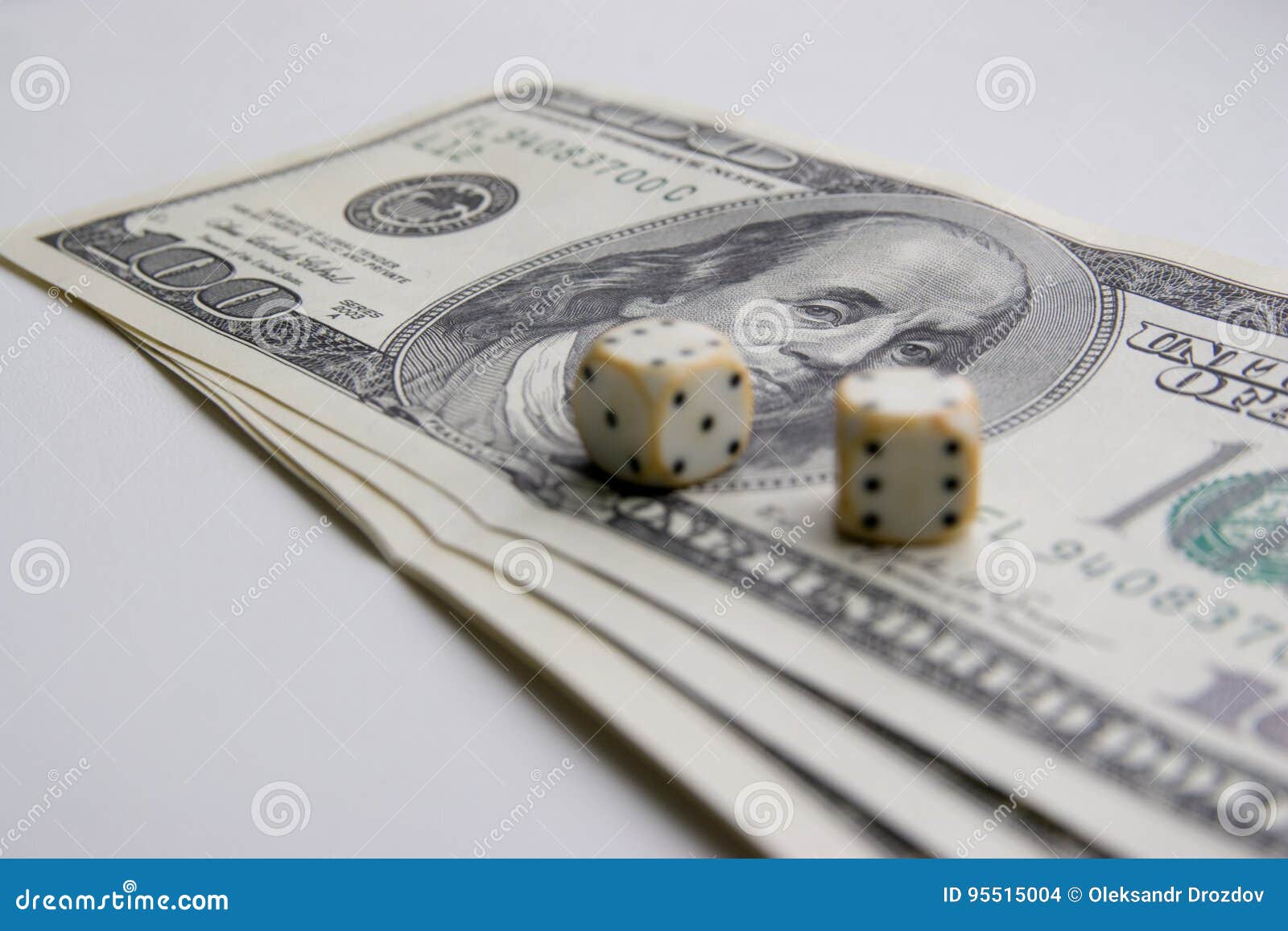 Dice and Money stock photo. Image of cash, bone, finance - 95515004