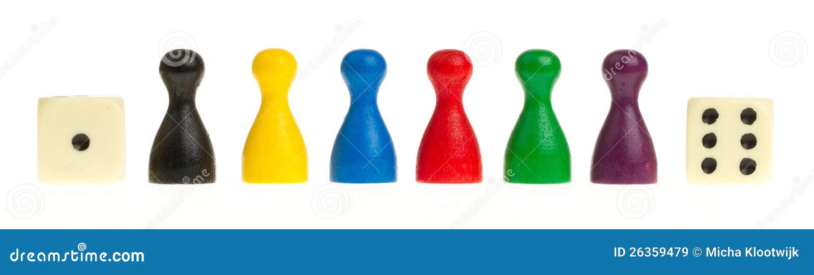 Dice and pawns stock image. Image of wood, blue, dice - 26359479