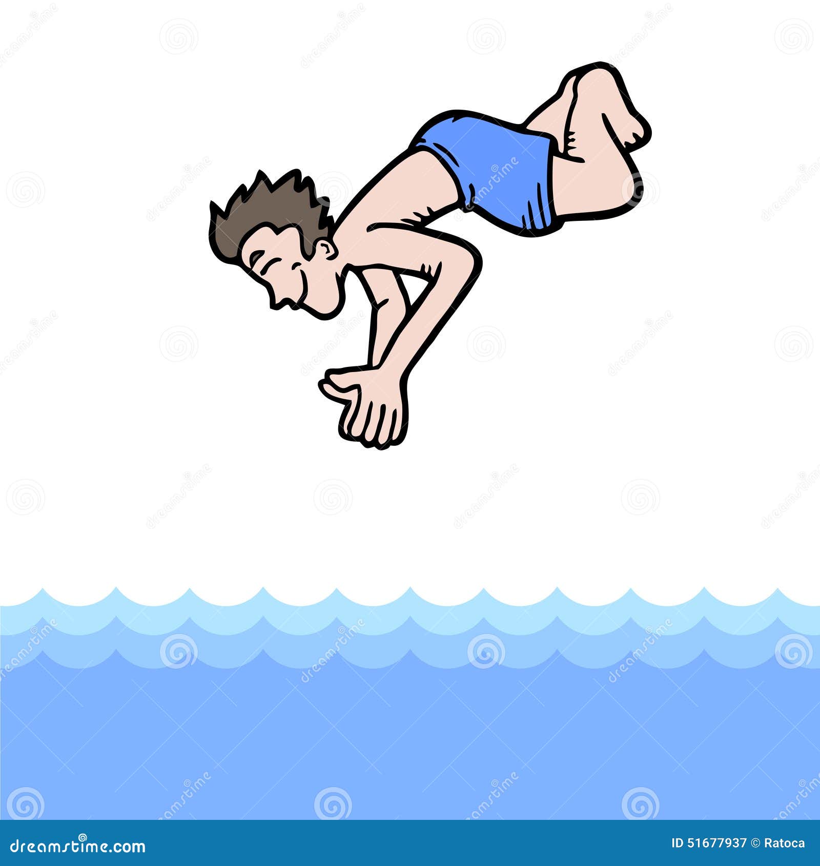 Dive Into Pool Clipart